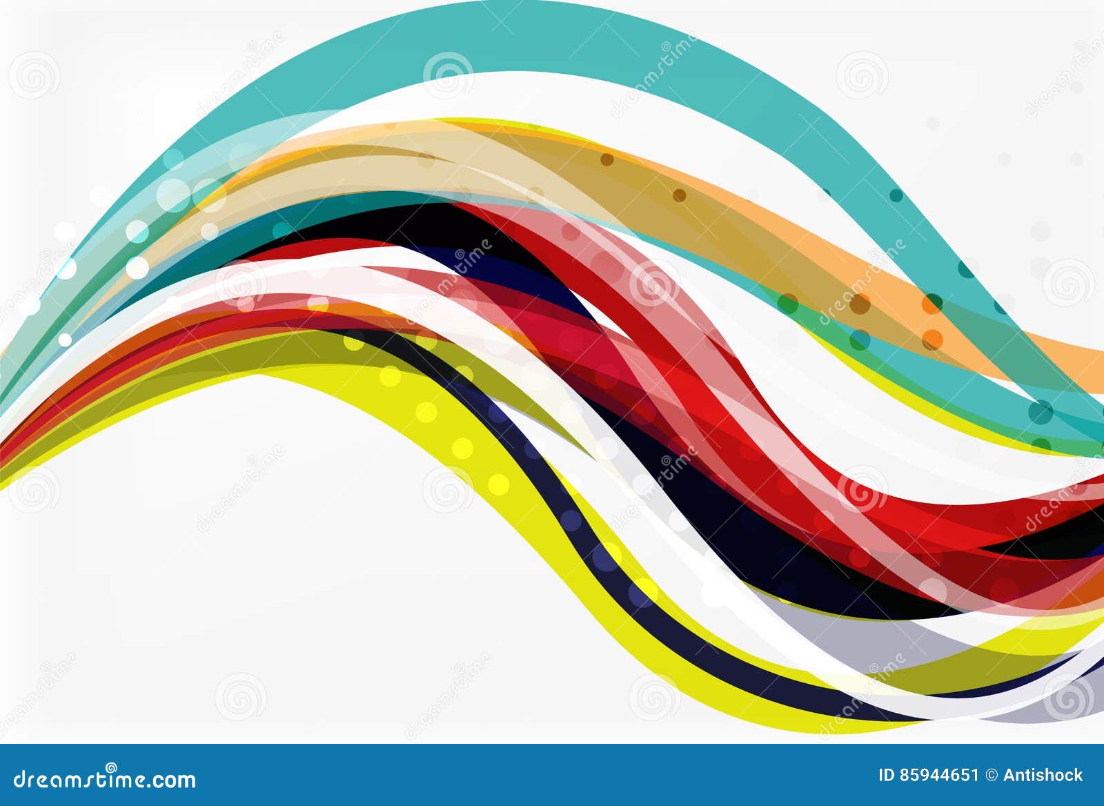 Elegant Colorful Wave, Stripes Stock Vector - Illustration of motion ...