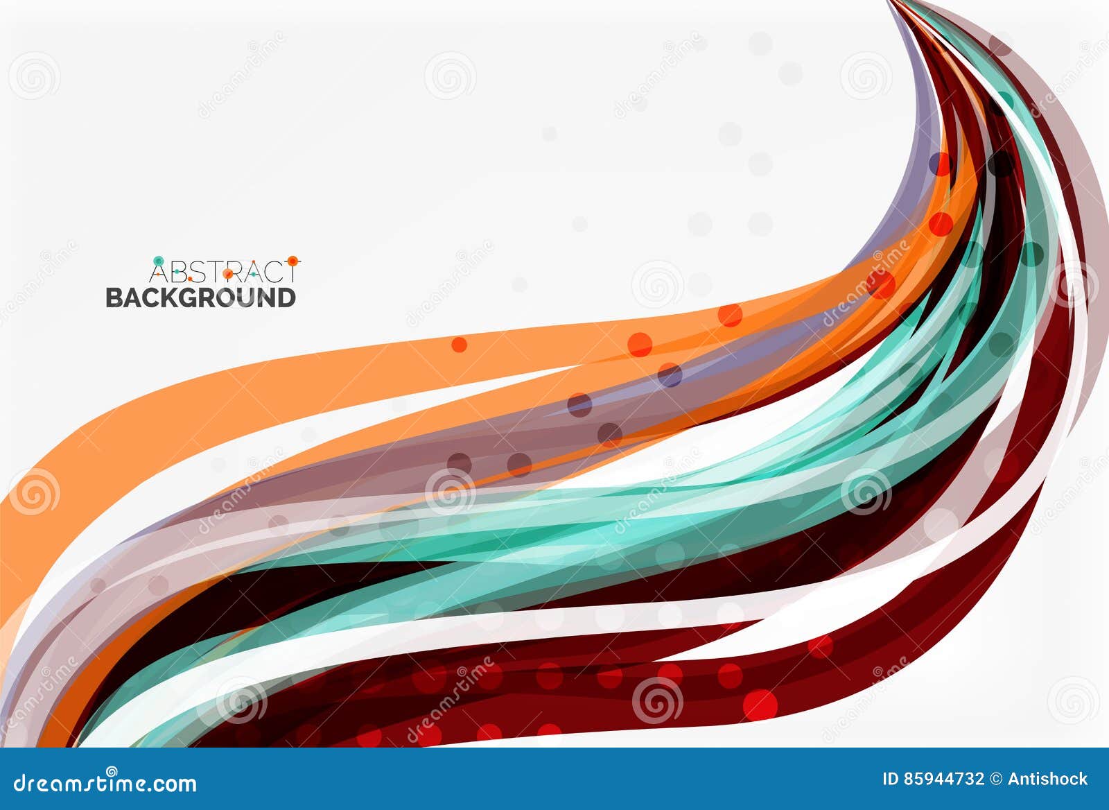 Elegant Colorful Wave, Stripes Stock Vector - Illustration of curve ...