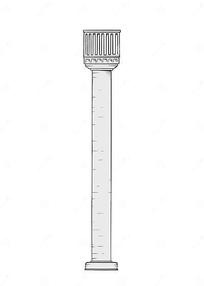 Elegant Column Illustration Stock Vector - Illustration of column ...