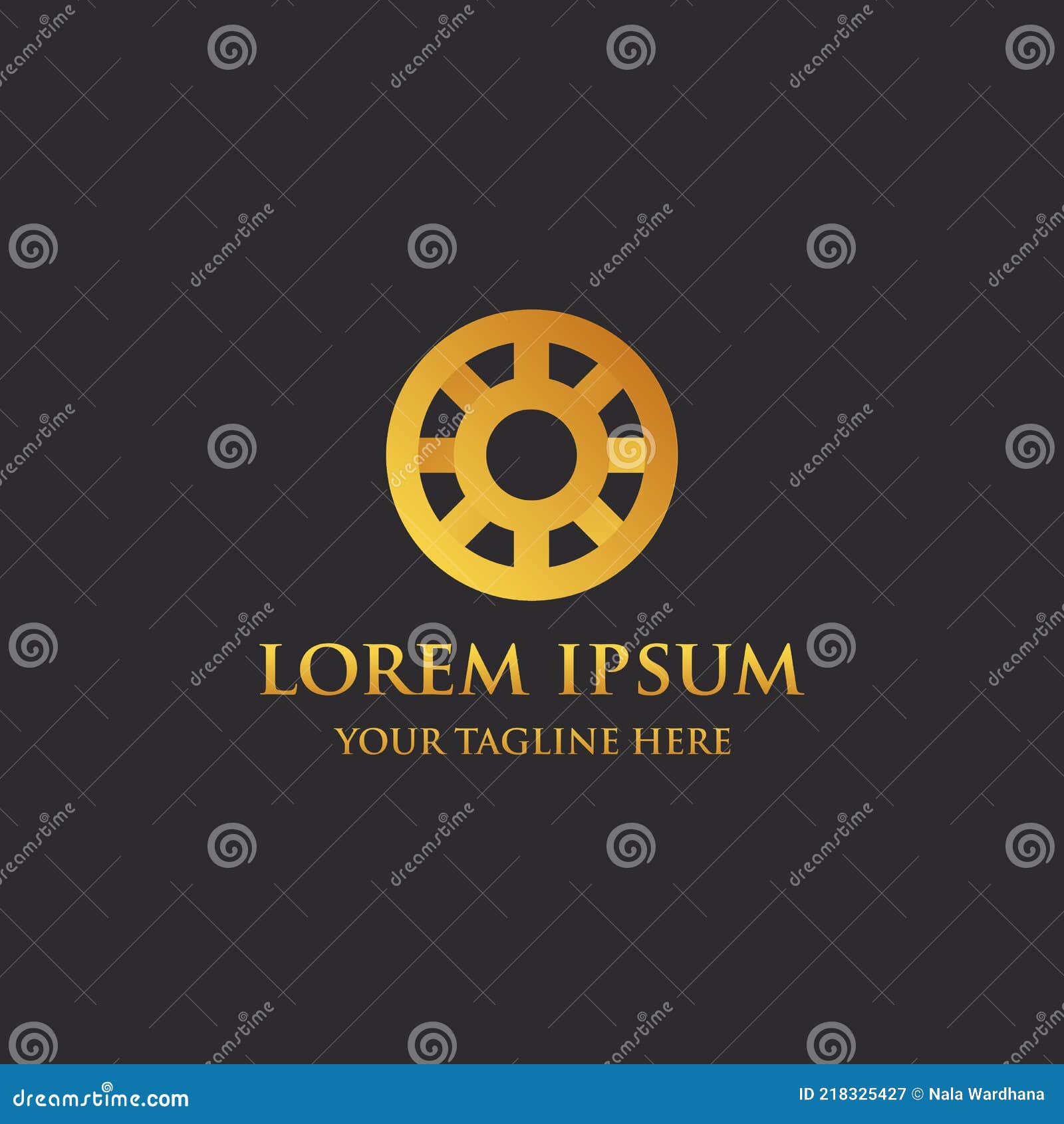 Elegant Company Gold Logo Vector Image Stock Vector - Illustration of ...