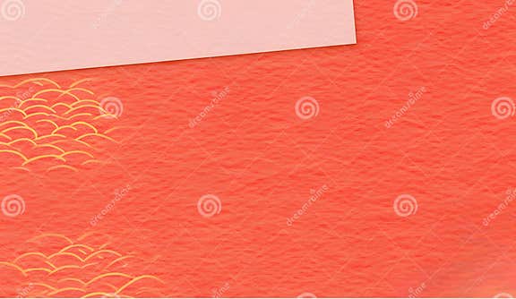 Elegant Coral Background with Subtle Wave Pattern Stock Illustration ...