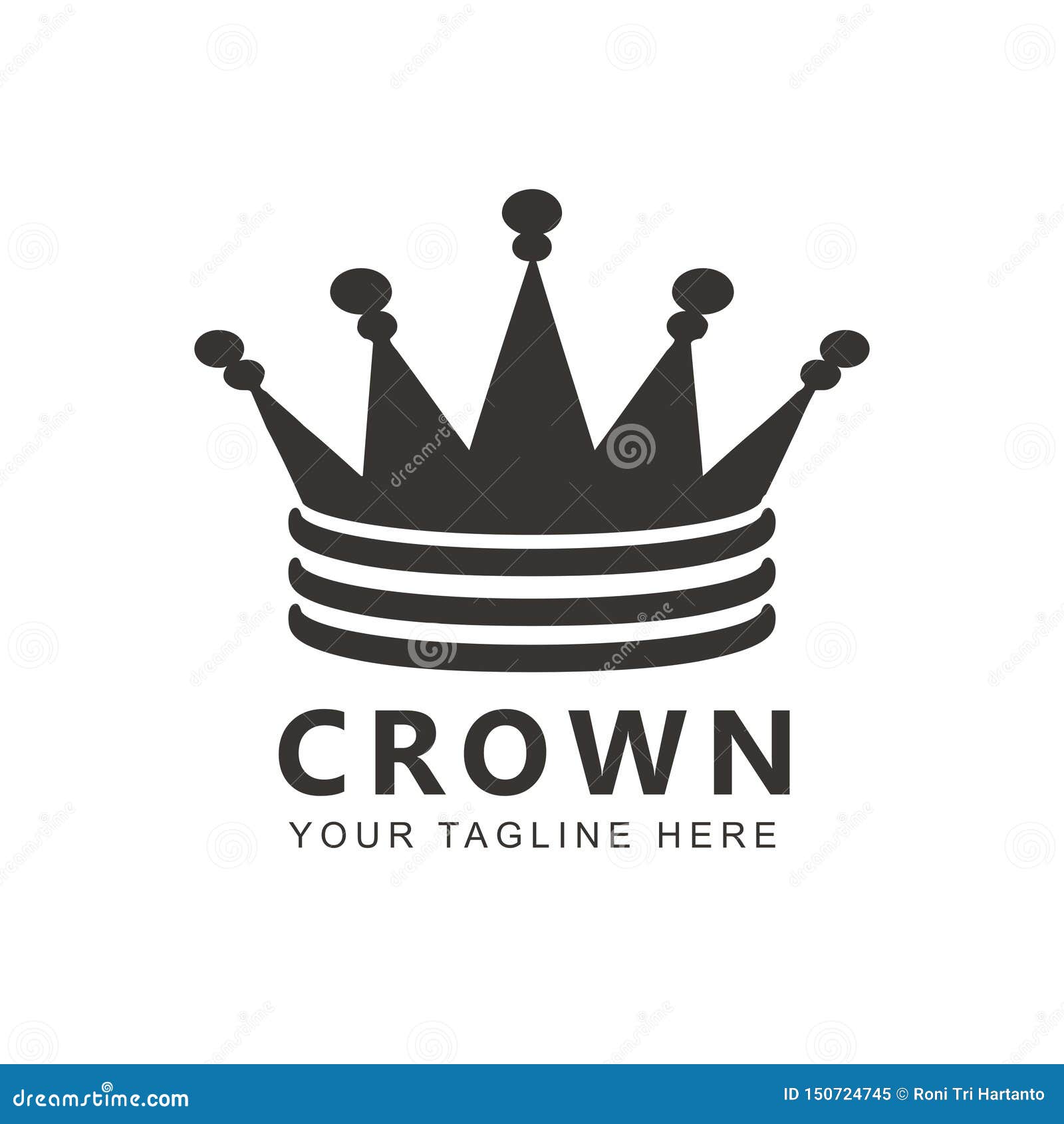 Elegant Crown Logo Modern Template Stock Vector - Illustration of ...