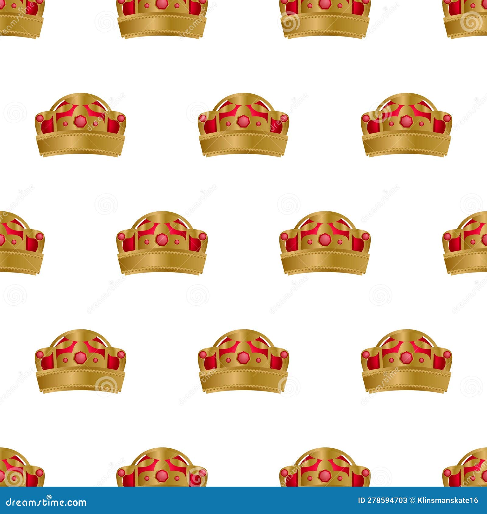 Elegant Crown Pattern Background Wallpaper Vector Illustration Stock ...