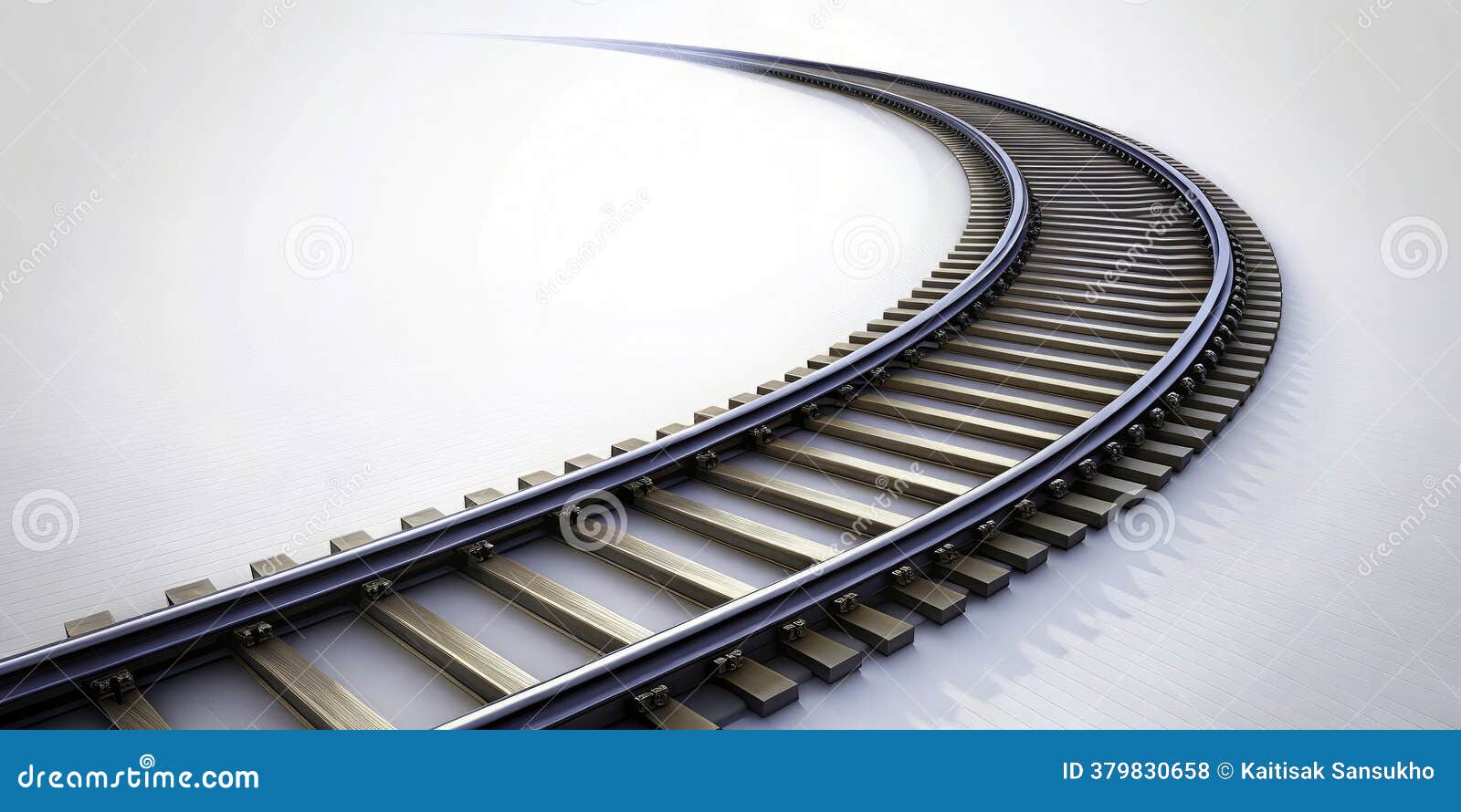 Curved Railway, Rails. Vector Isolated Illustration Black Outline ...