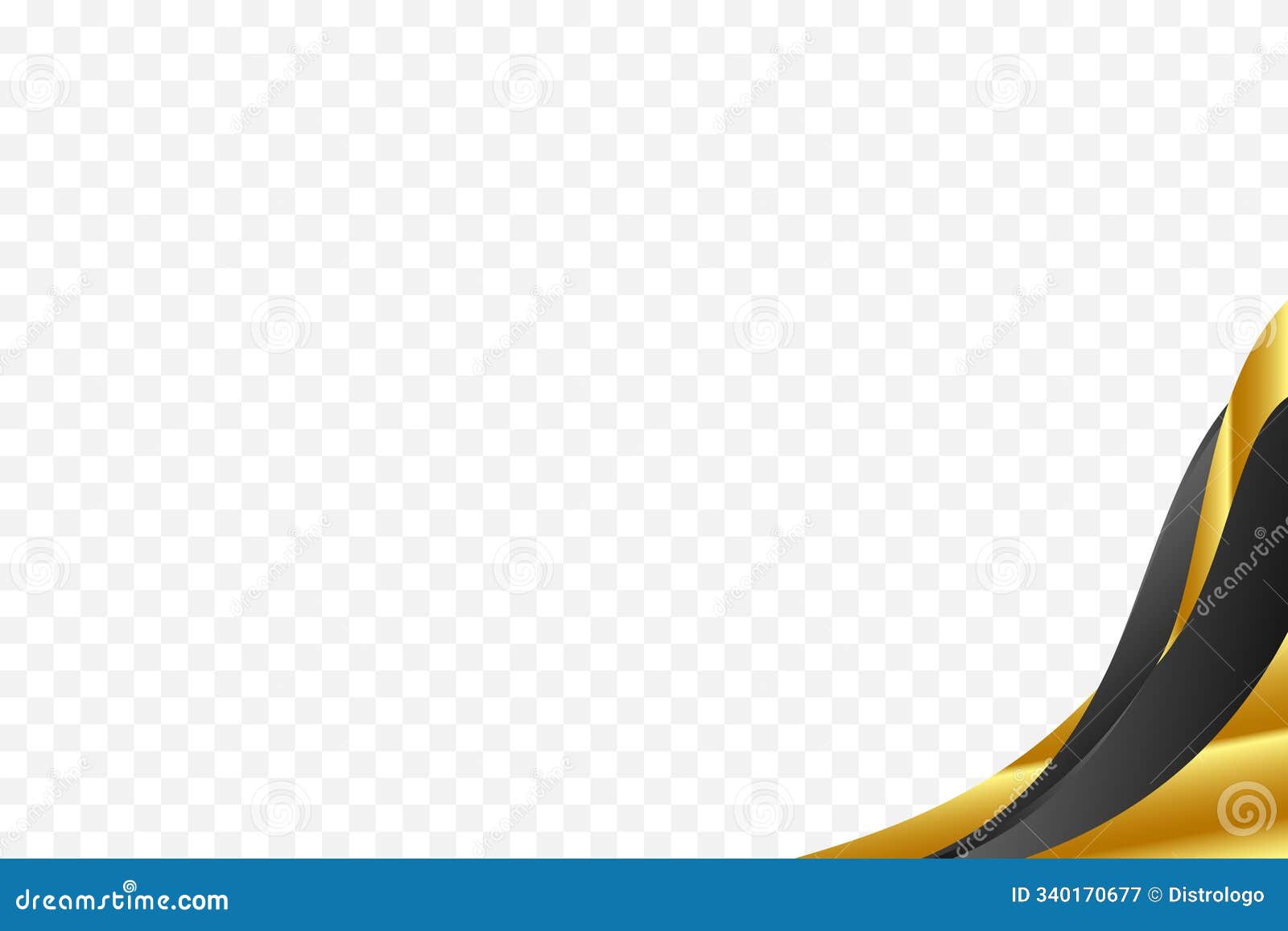 Elegant Curved Vector Background in Black and Gold for Sophisticated ...