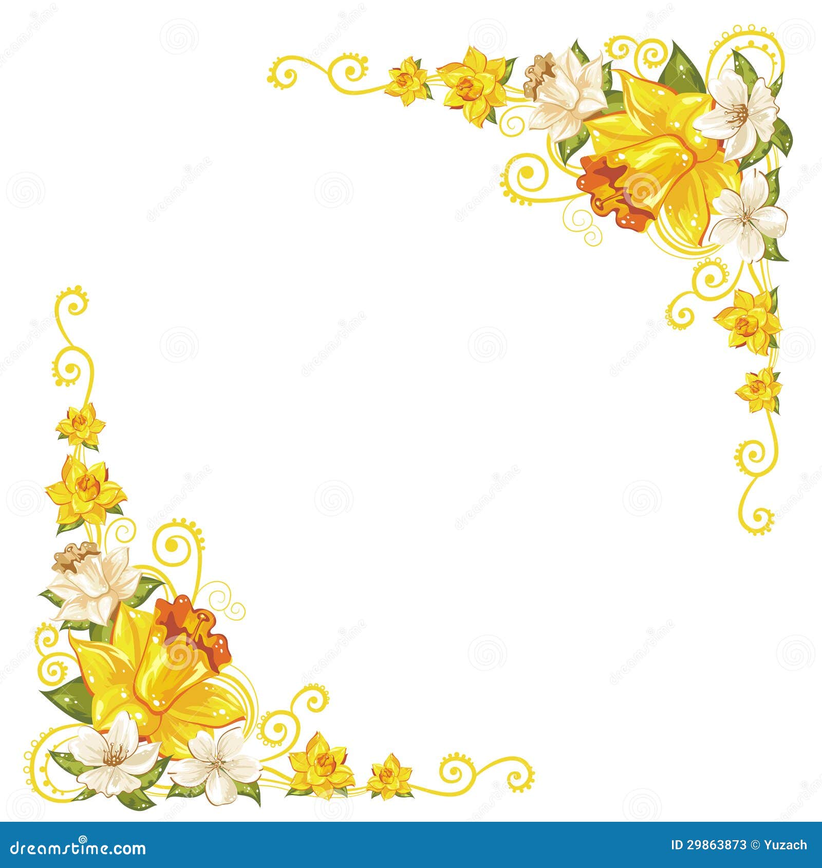 Spring Corner Border