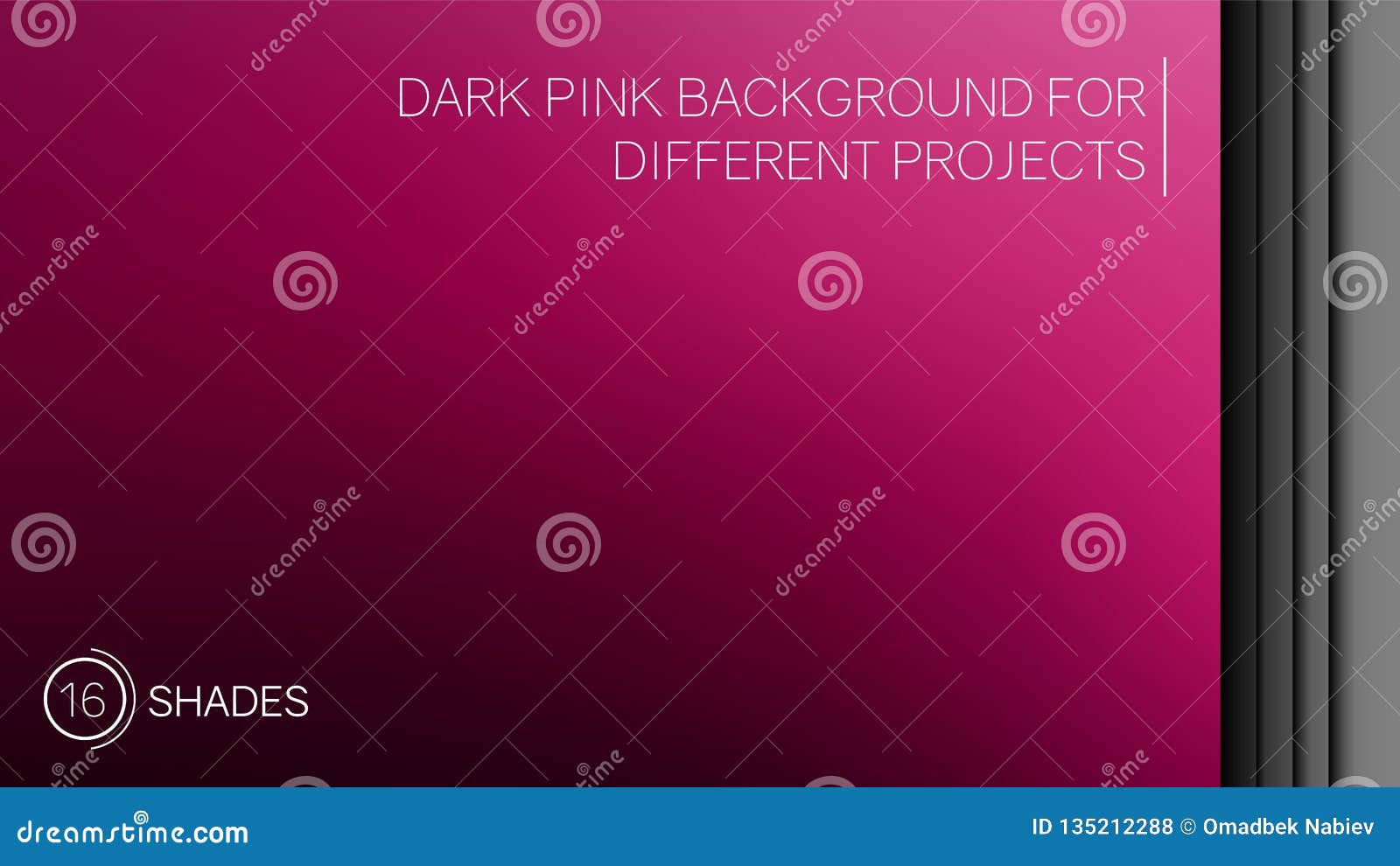 Elegant Dark Pink Gradient Background Consisting of 16 Shades Stock ...