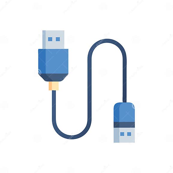 Elegant Data Cable Graphic stock illustration. Illustration of data ...