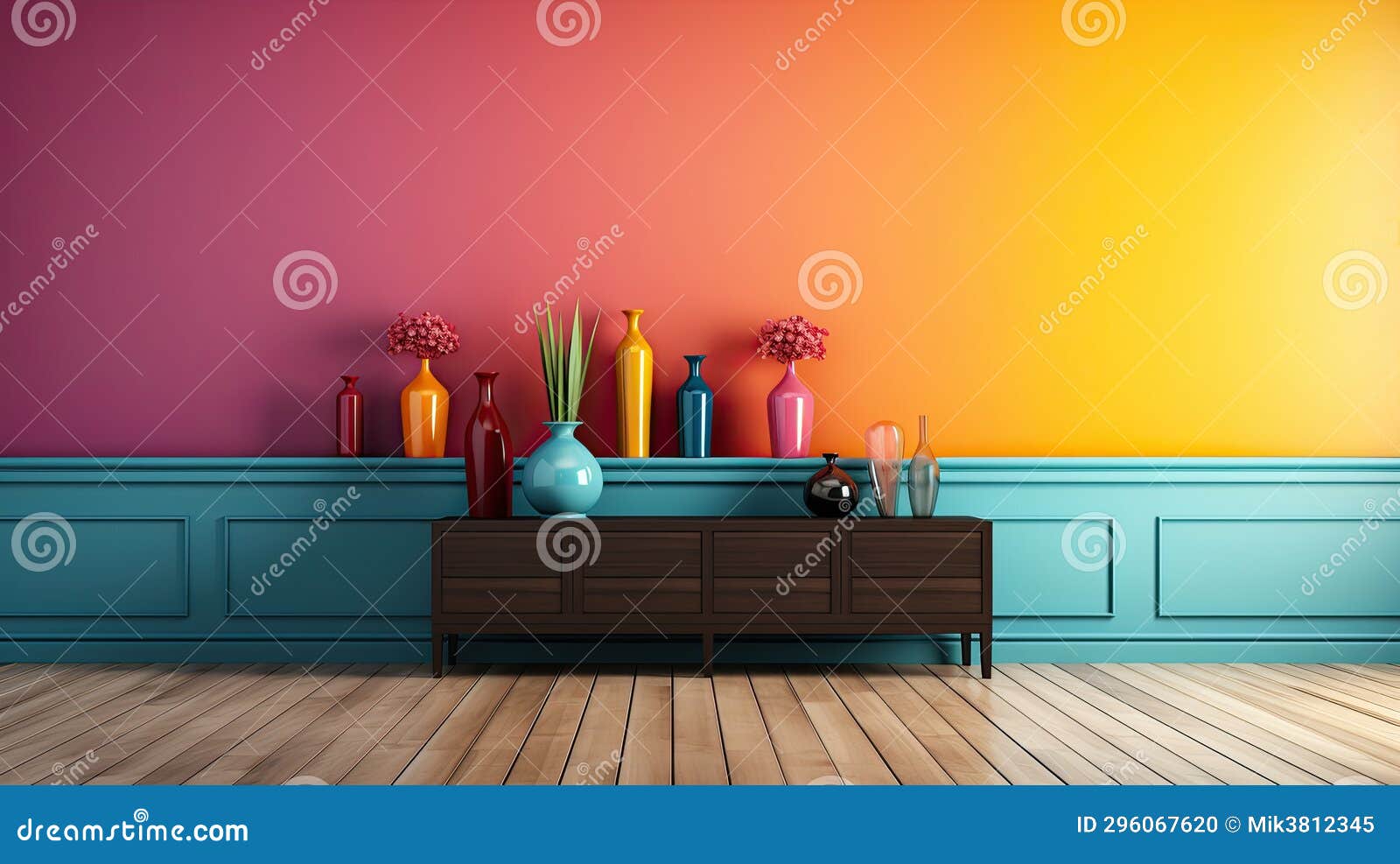 Elegant Decoration with Gradient Rainbow and Pastel Colors. Stock ...