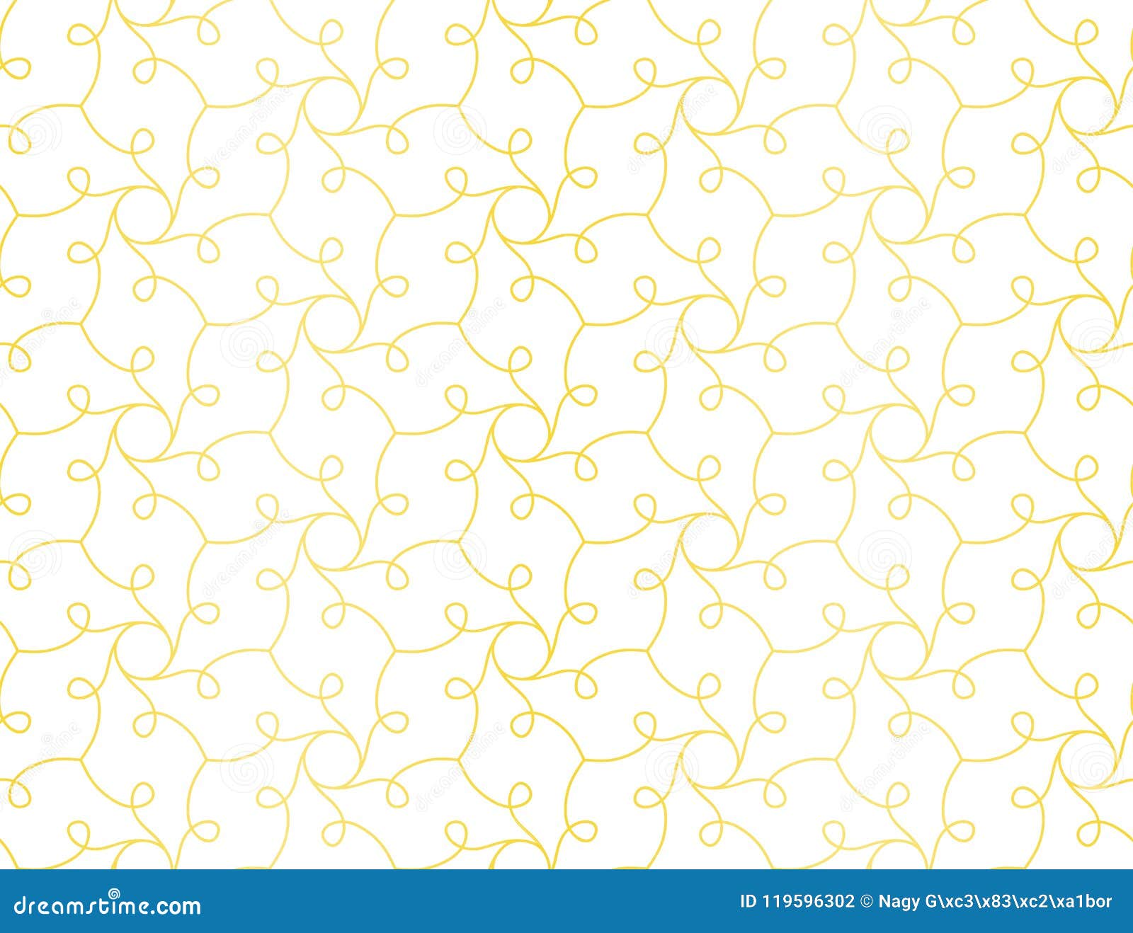 CURL and SCROLL LINES. DECORATIVE BOW SEAMLESS VECTOR PATTERN Stock ...