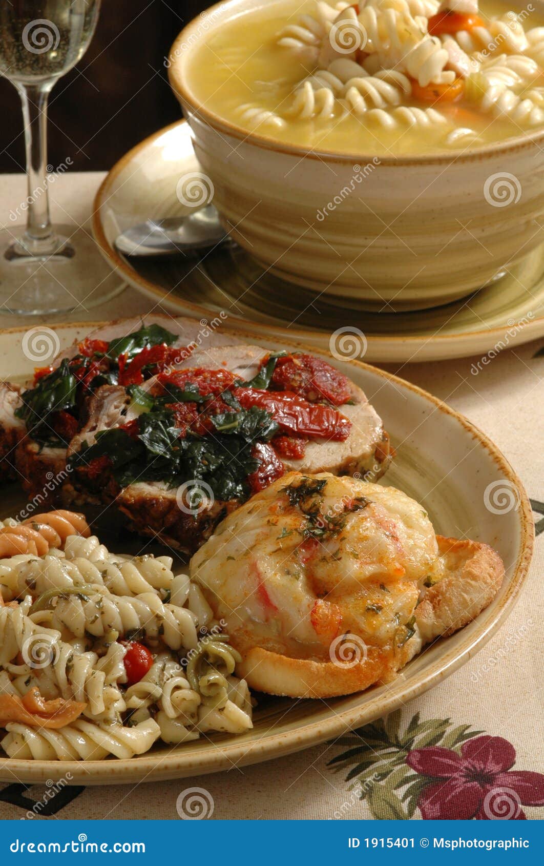 Elegant Dinner stock image. Image of parsley, carrots - 1915401