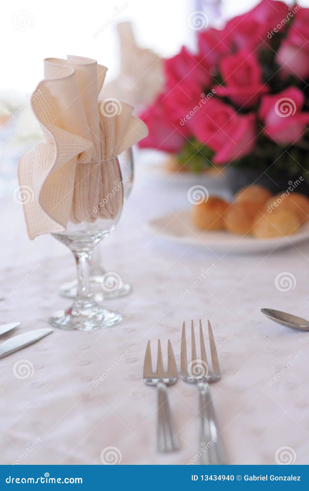 Elegant Dinner Place Setting Stock Photo - Image of luxury, banquet ...