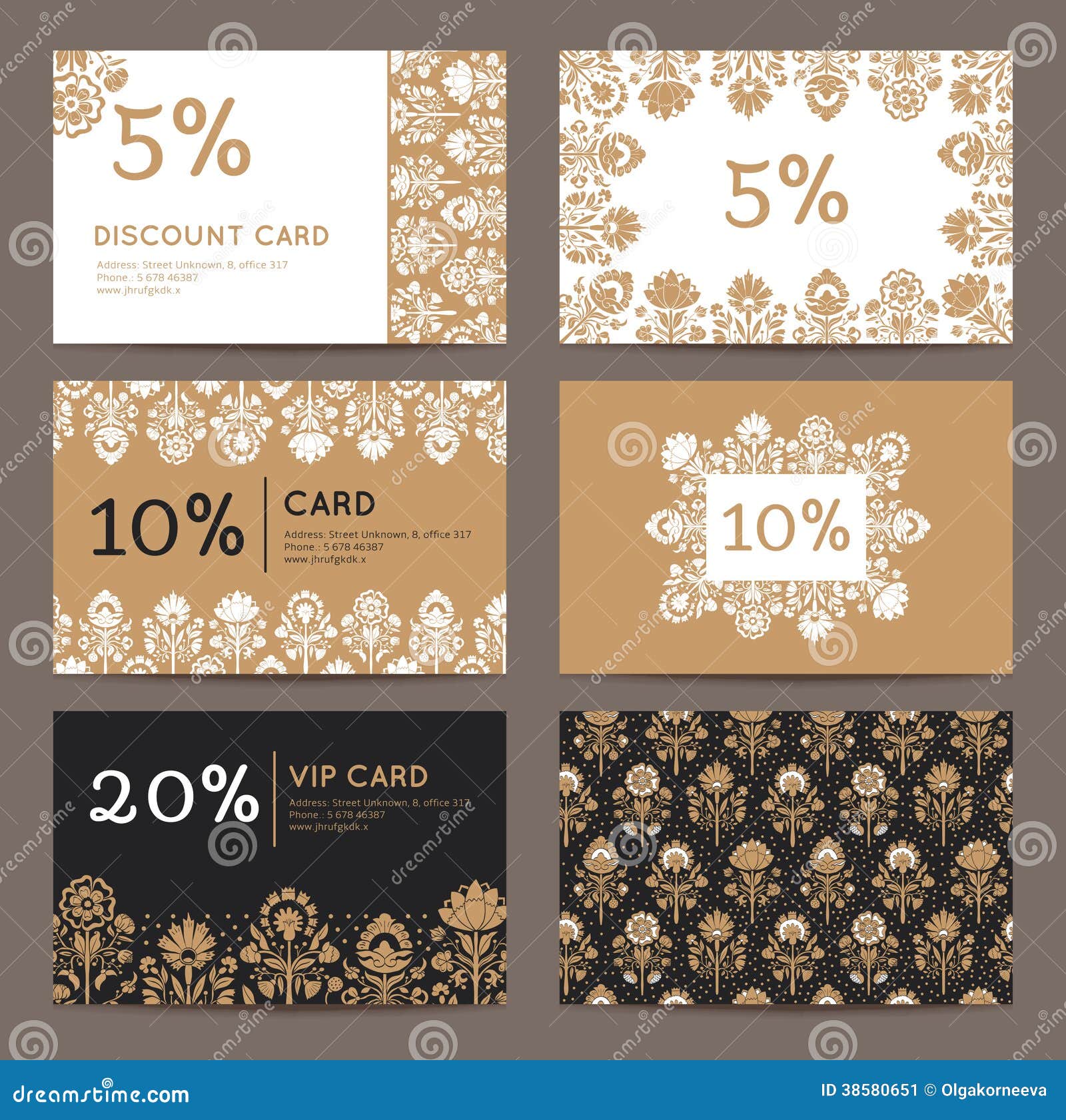 Elegant discount cards stock vector. Illustration of advertising - 38580651