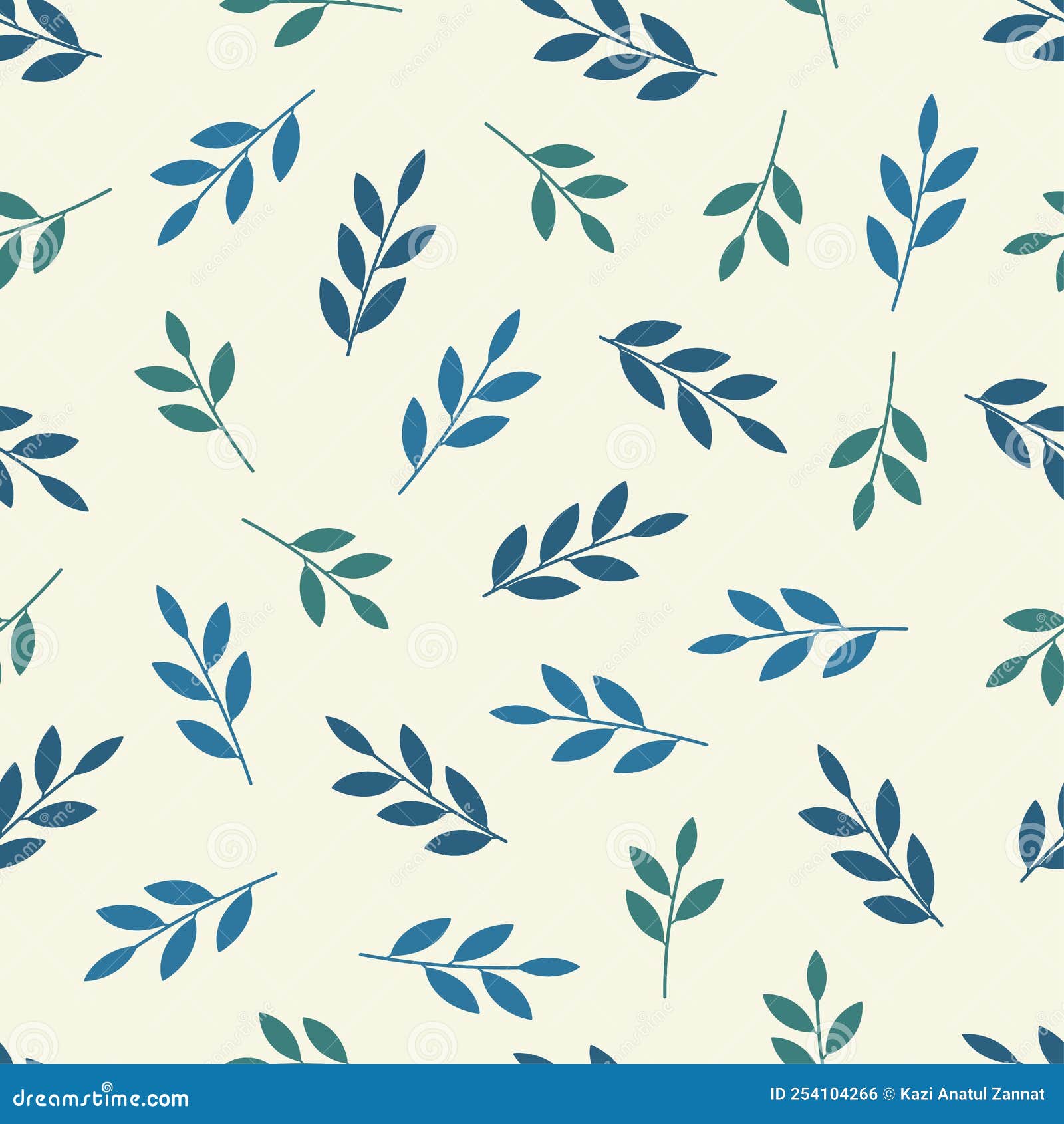 Elegant Trendy Ditsy Floral Seamless Pattern Design Of Exotic Abstract