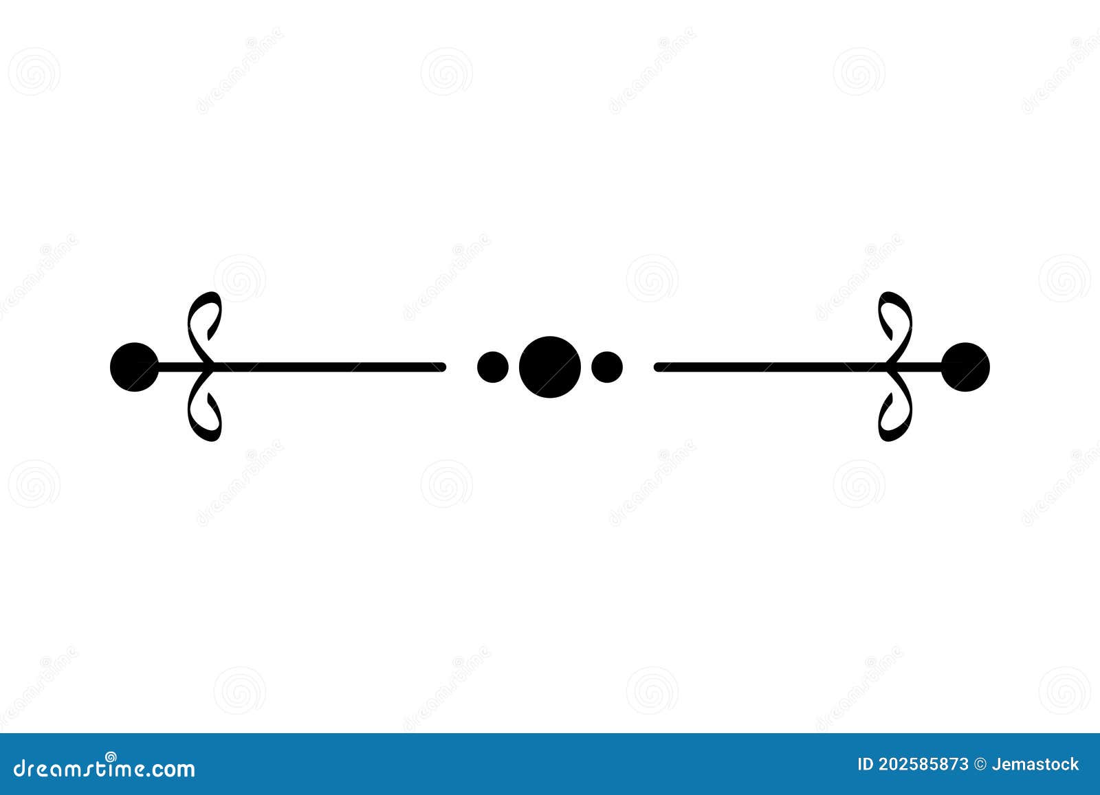 Elegant Divider with Points Style Icon Stock Vector - Illustration of ...