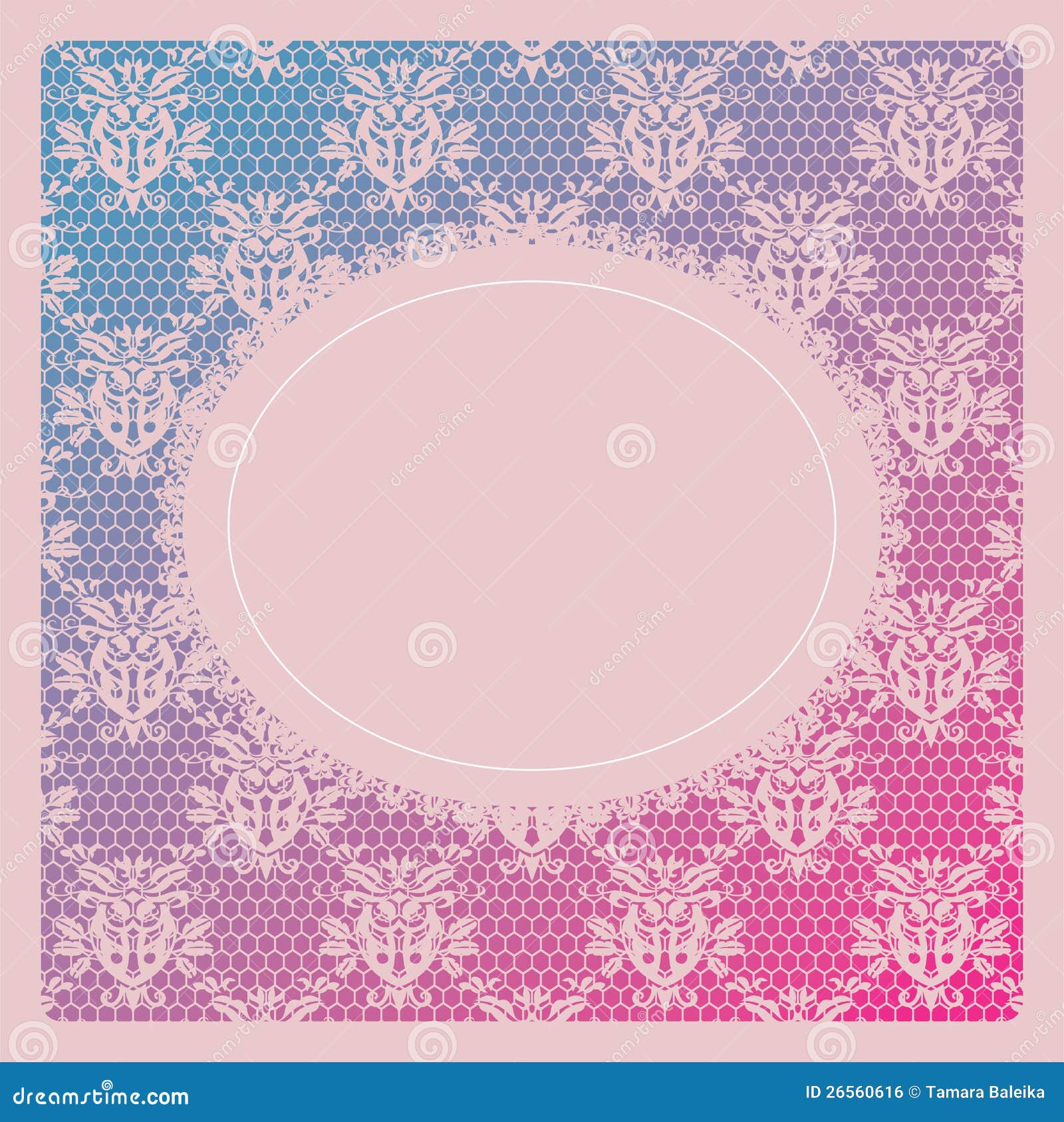 Elegant Doily on Lace Gentle Background Stock Vector - Illustration of ...