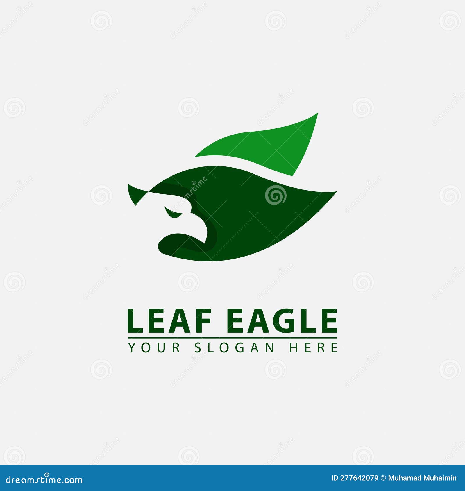 Elegant Eagle Leaf Logo Icon Stock Vector - Illustration of identity, animal: 277642079