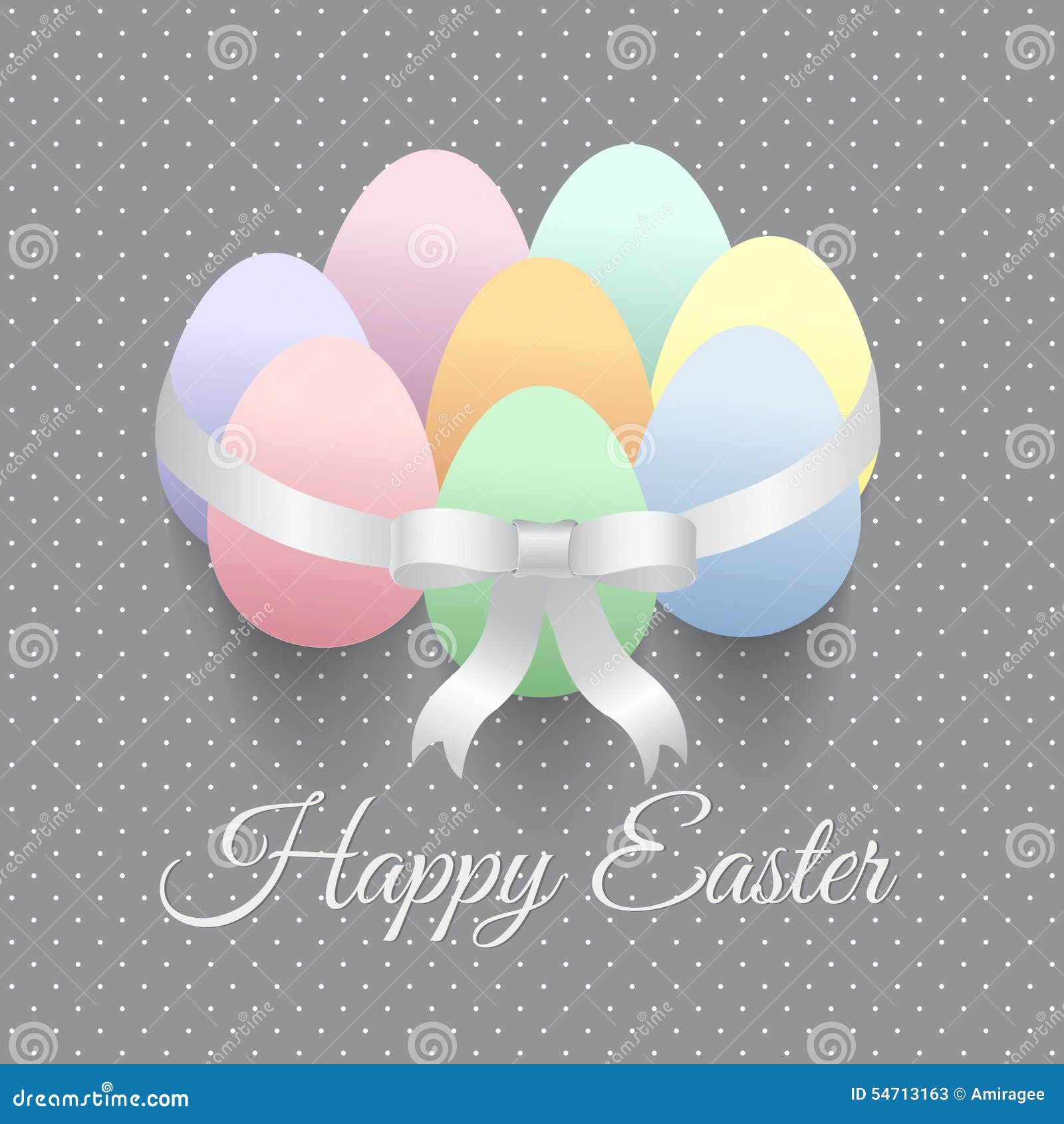Elegant Easter Greeting Card Stock Vector - Illustration of happy ...