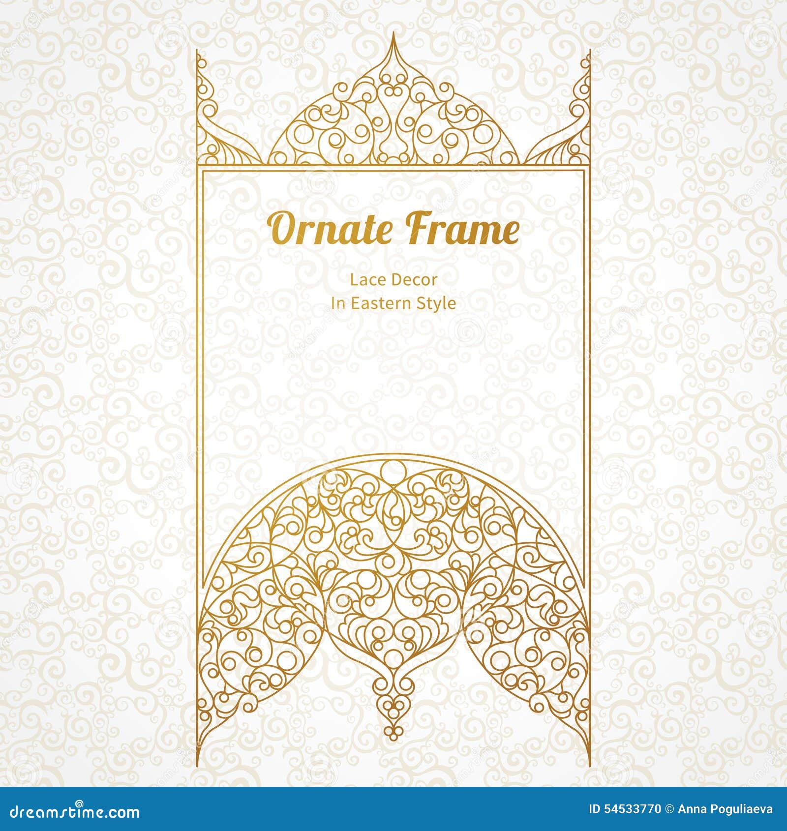 Elegant Element for Design in Eastern Style. Stock Vector ...