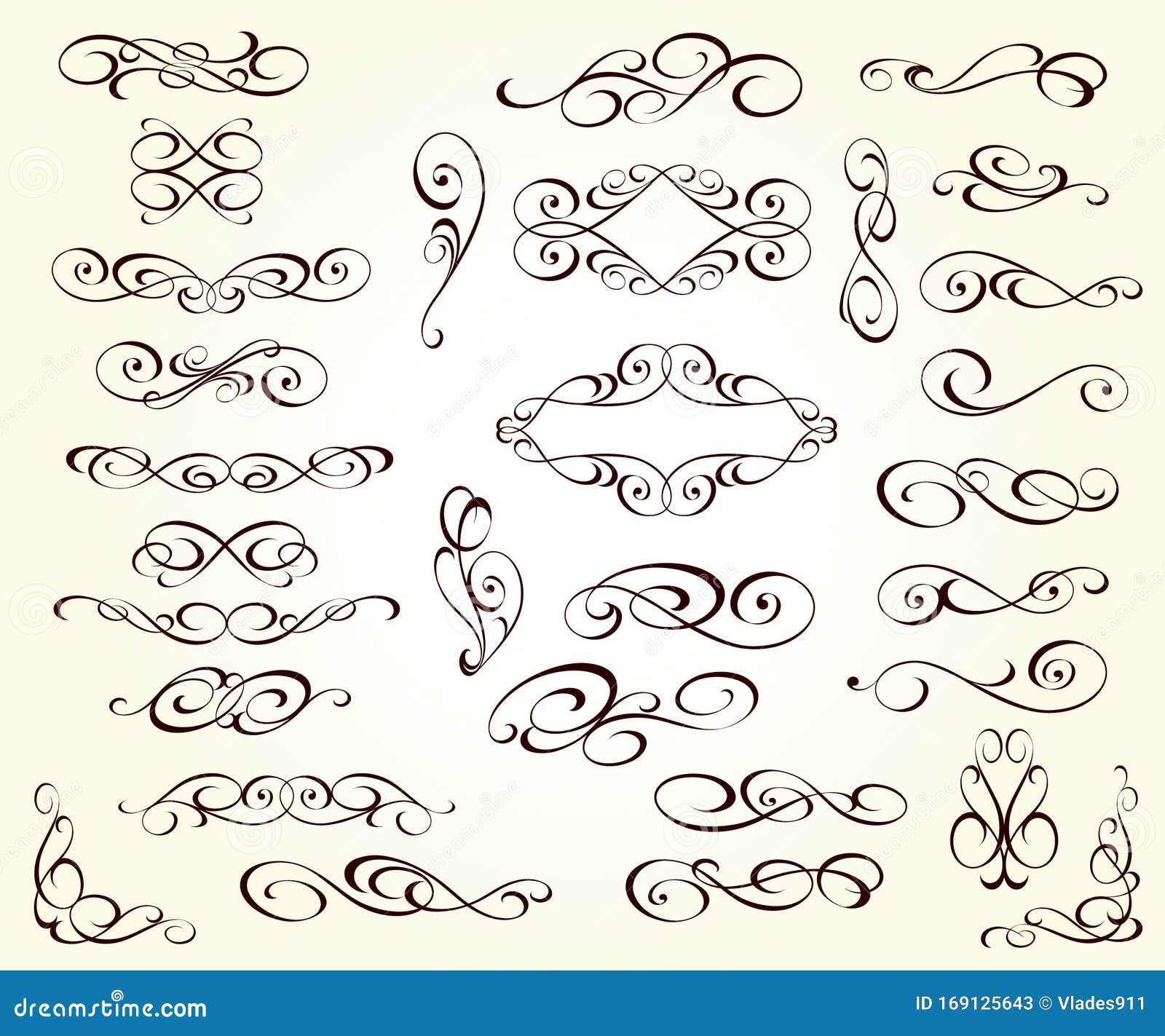 Elegant Elements of Design. .Place for Text. Stock Vector ...
