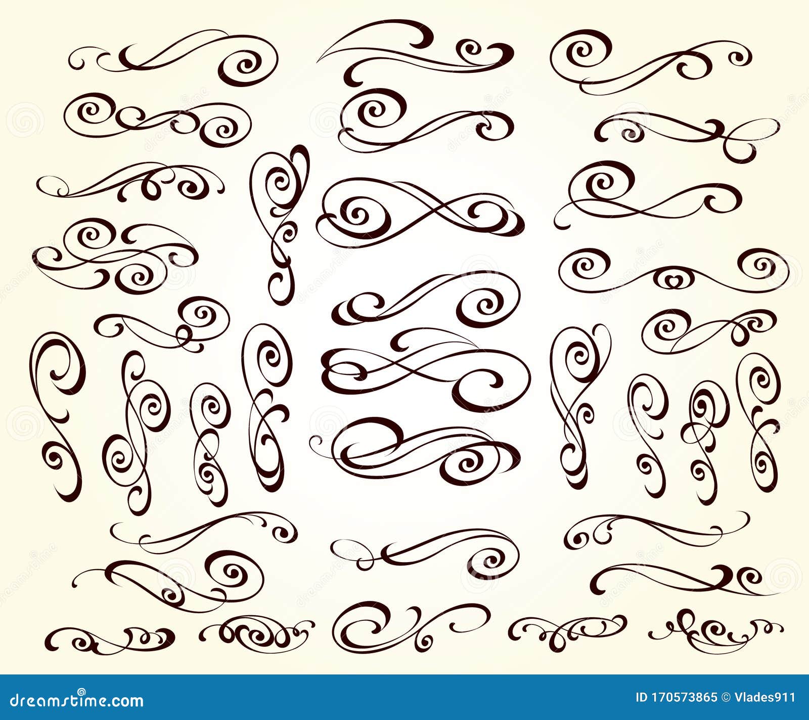 Elegant Elements of Design. .Place for Text. Stock Vector ...