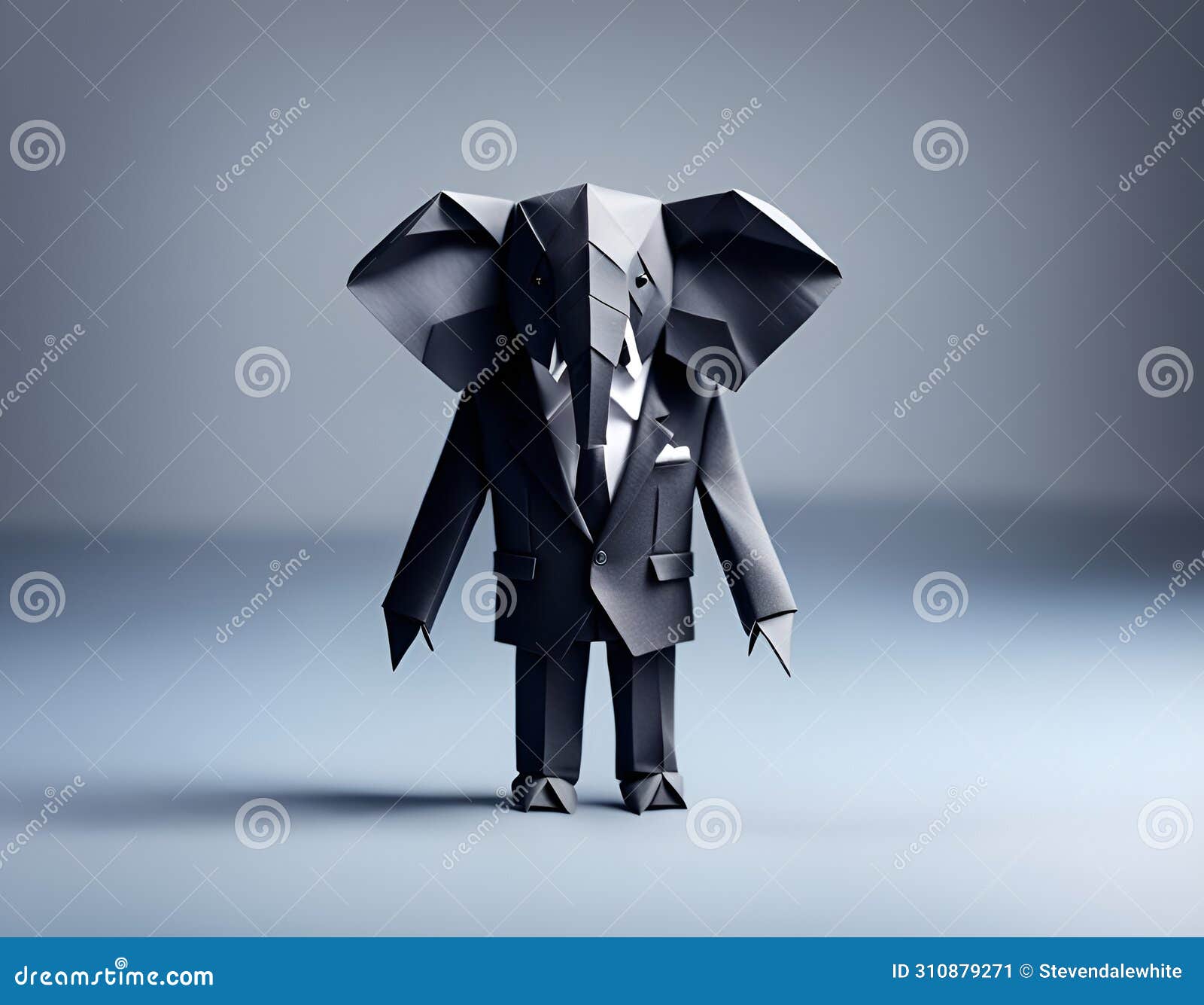 Dapper Dumbo: the Suited Elephant. Generative AI Stock Image - Image of ...