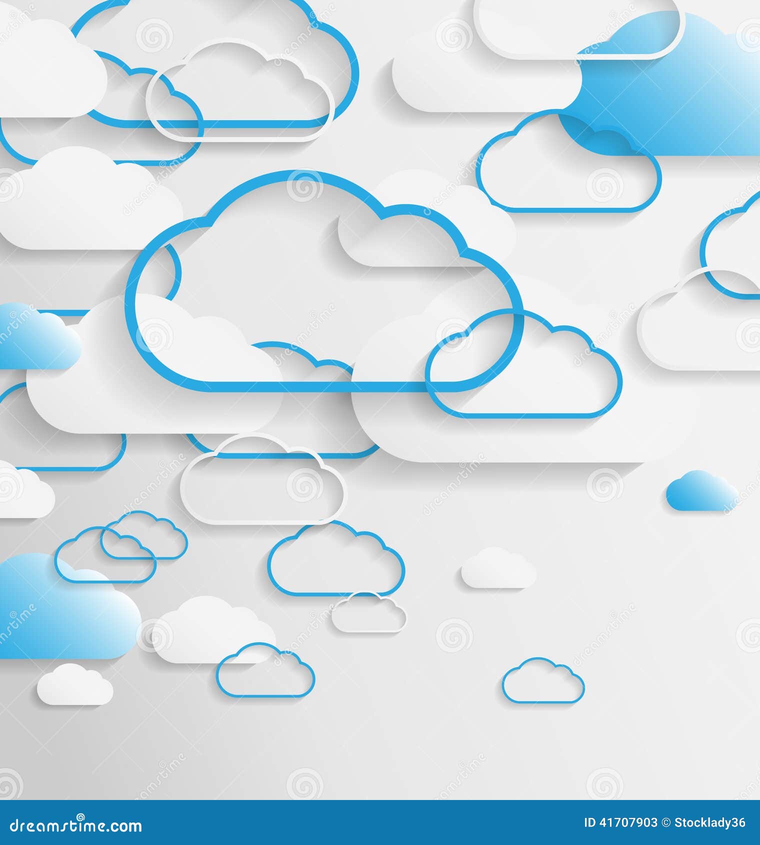 Empty Clouds Of Dialogues Vector Illustration | CartoonDealer.com ...
