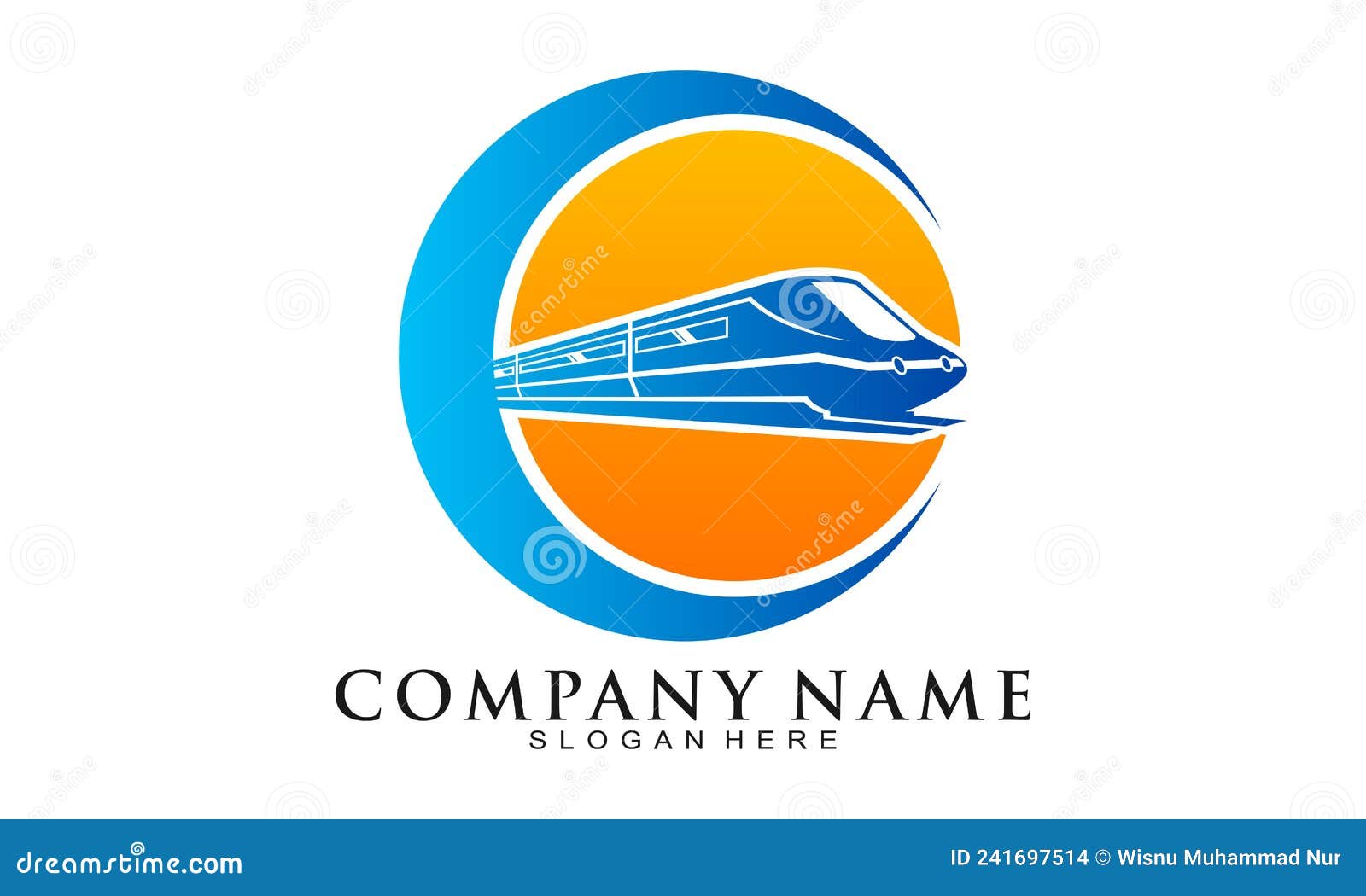 Elegant Express Train Logo Design Stock Vector - Illustration of smoke ...