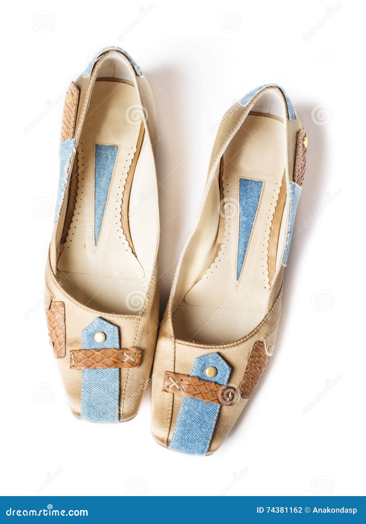 Elegant Fashinable Flat Shoes Stock Photo - Image of gear, fashion ...