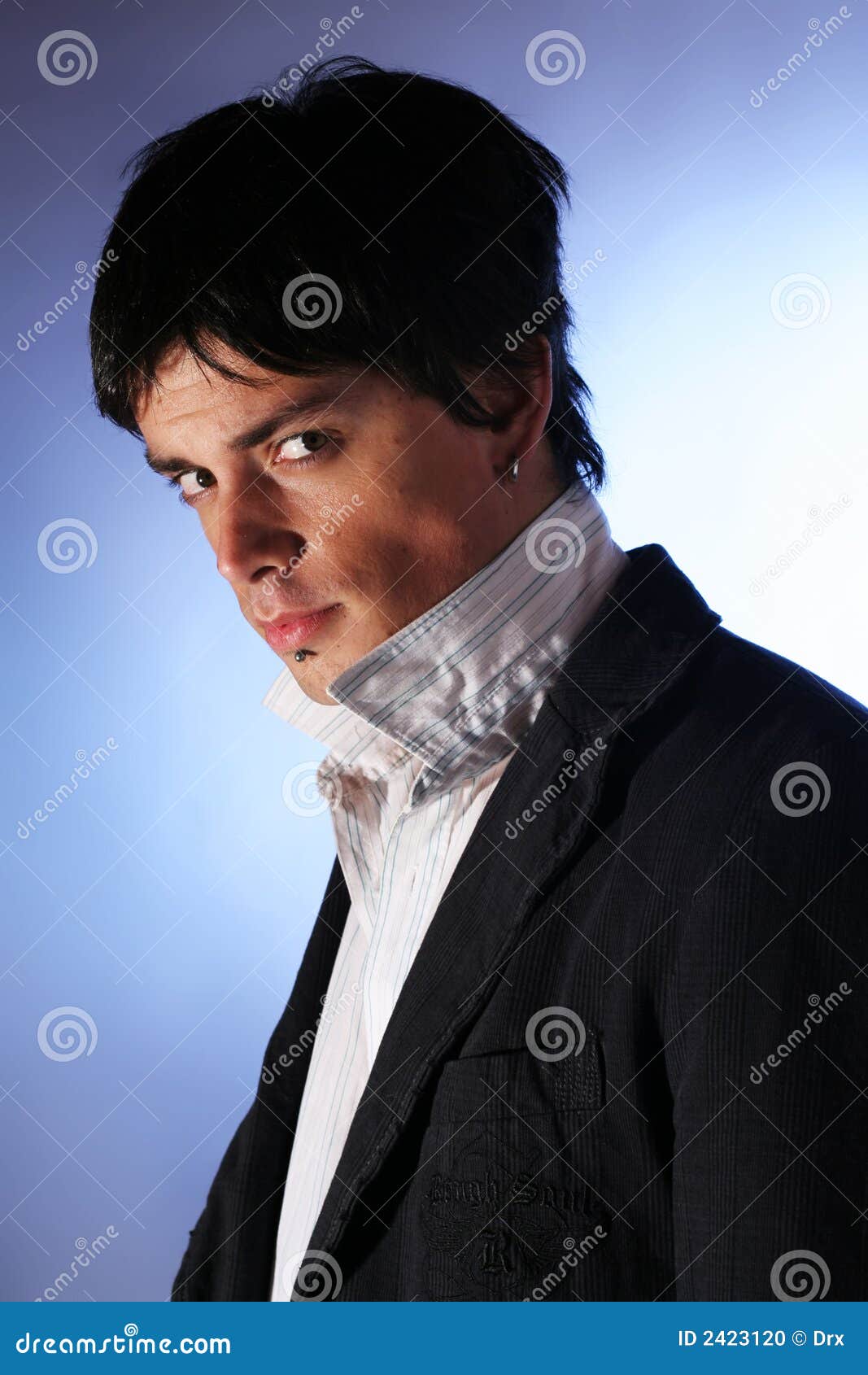 Elegant fashion man model stock photo. Image of commercial - 2423120