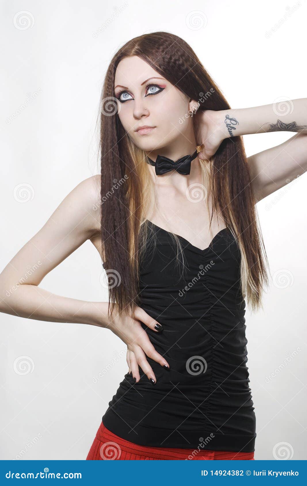 Elegant fashion model stock photo. Image of hairstyle - 14924382