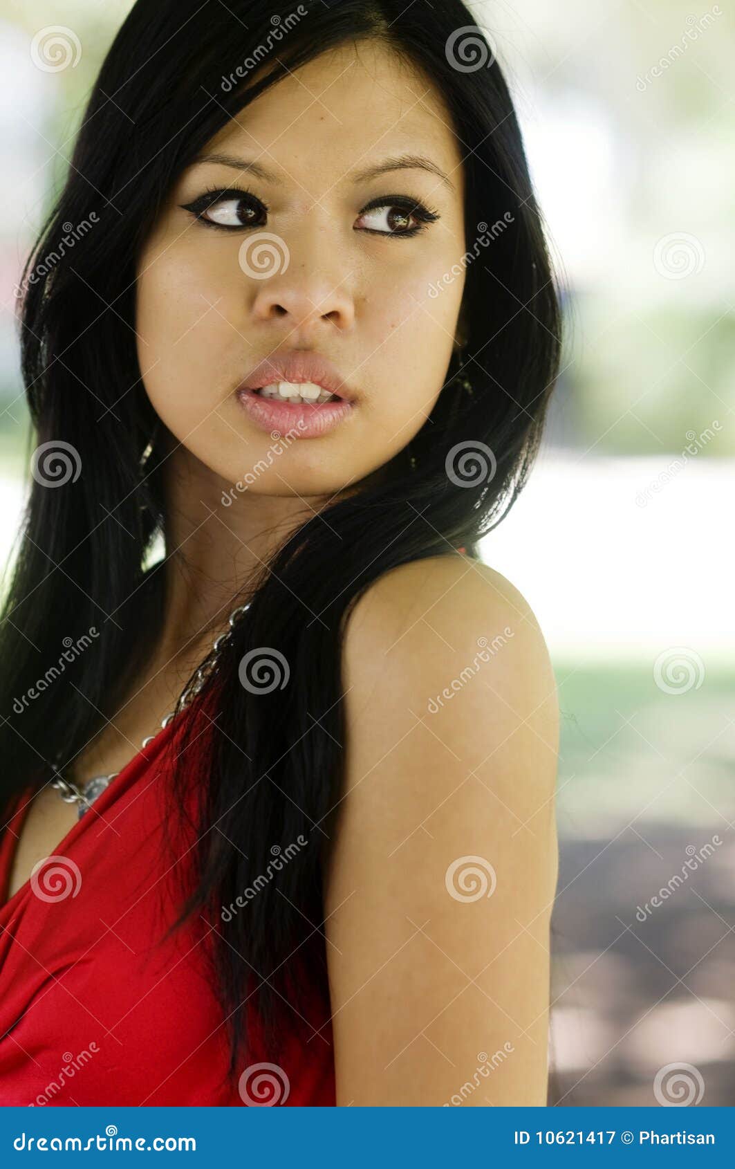 Elegant Fashion Model Wearing Red Stock Image - Image of pretty, pose ...