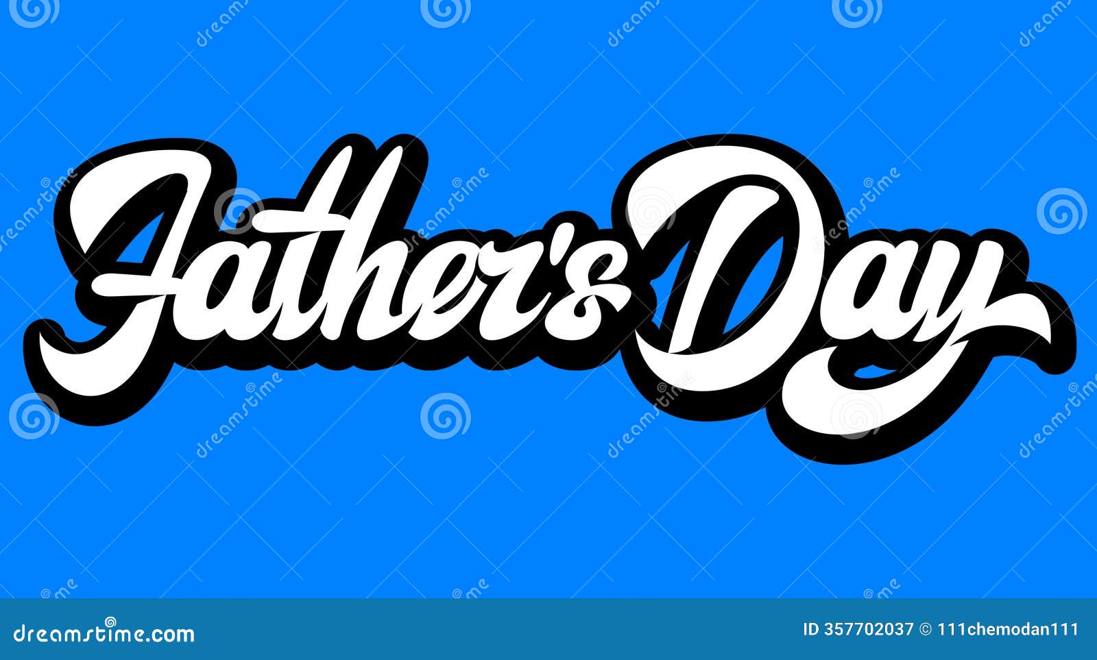 Elegant Father S Day Text Art with Bold Fonts and Shadows Stock Vector ...