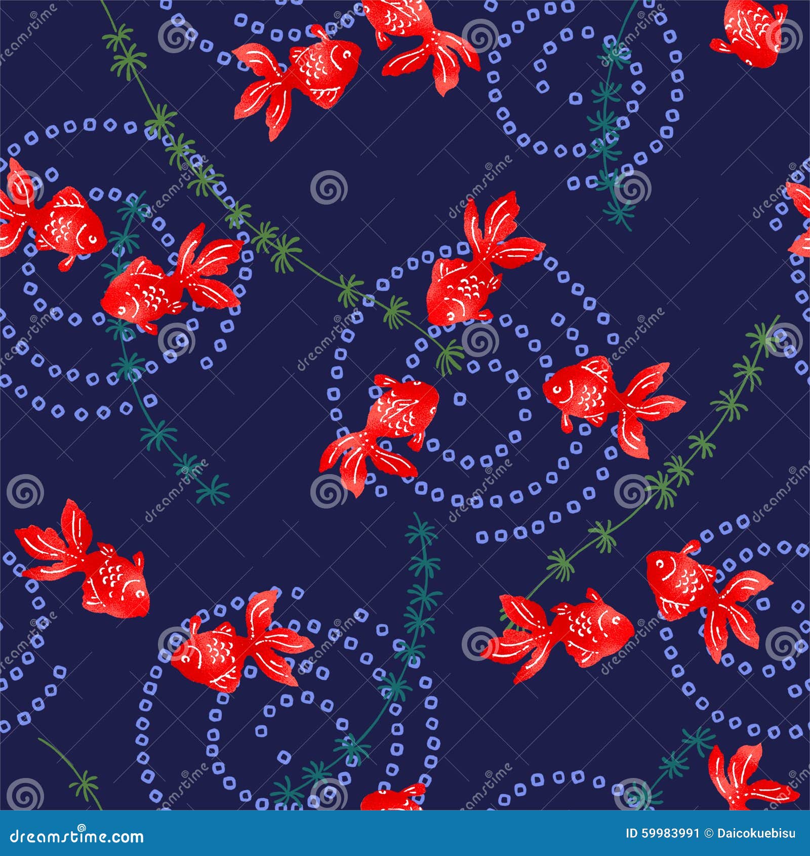 Elegant fish pattern stock illustration. Illustration of background ...