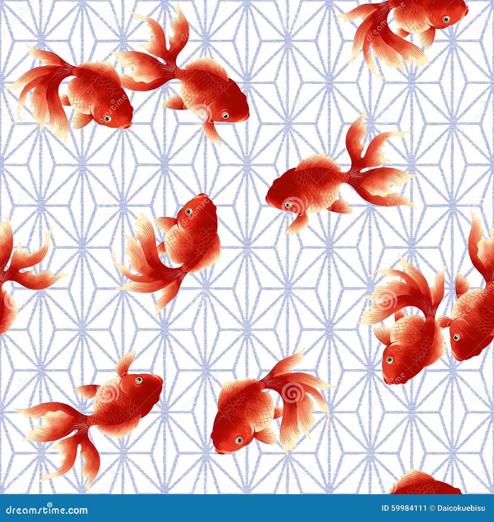 Elegant fish pattern stock illustration. Illustration of pattern - 59984111