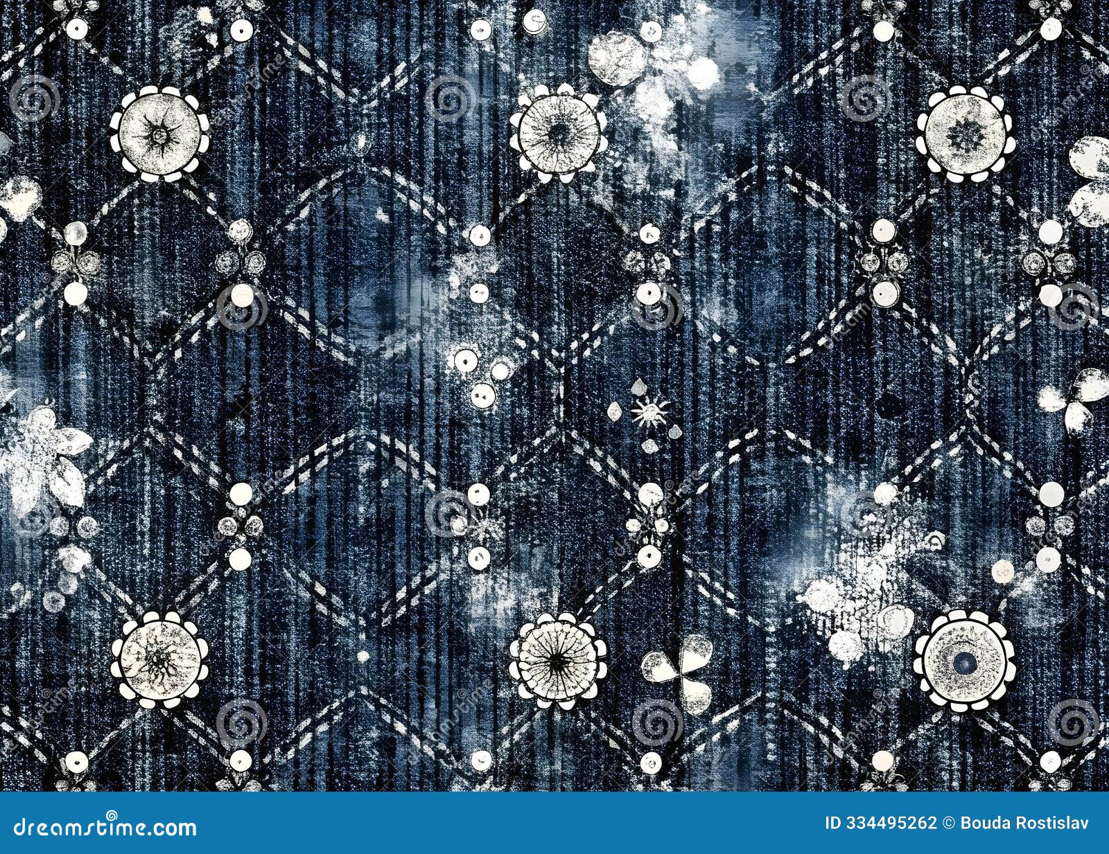 Elegant Floral Pattern Dark Background Visual Texture Design Stock ...