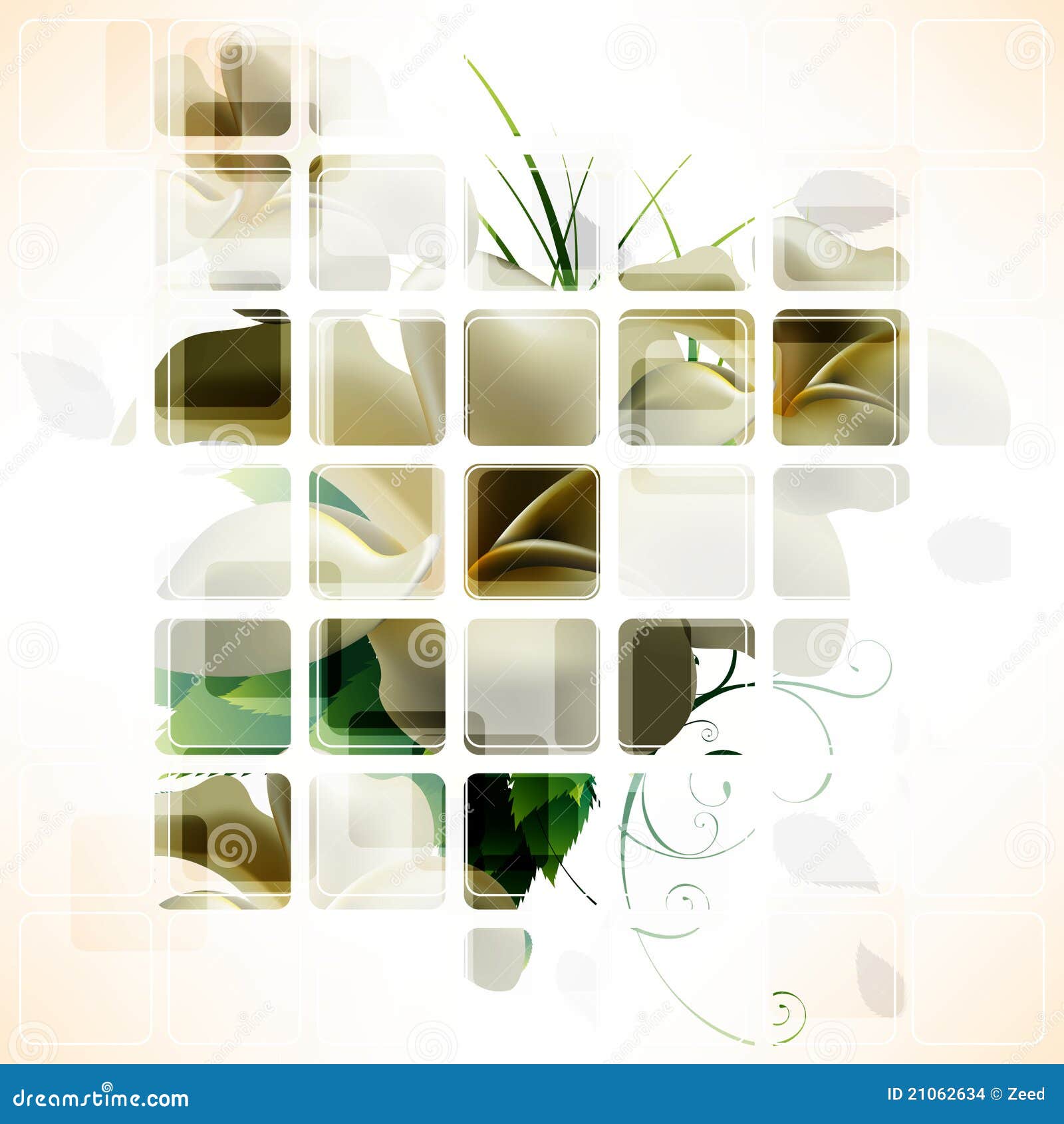 Elegant Flower Pattern In Parang Batik Style With Mocca Color Design ...