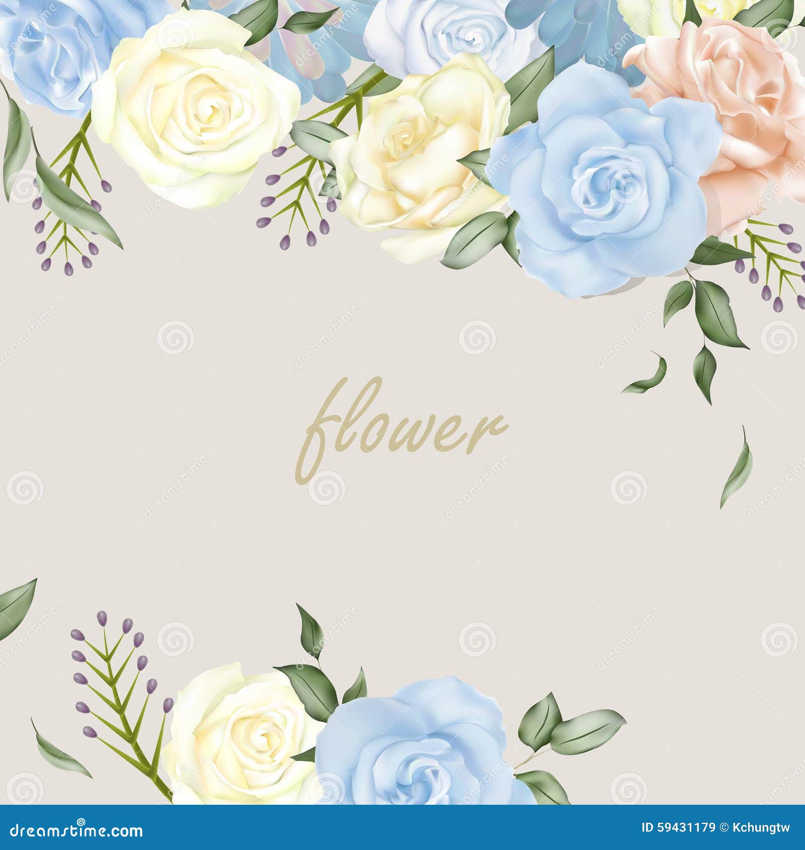 Elegant Flower Background Design Cartoon Vector | CartoonDealer.com ...