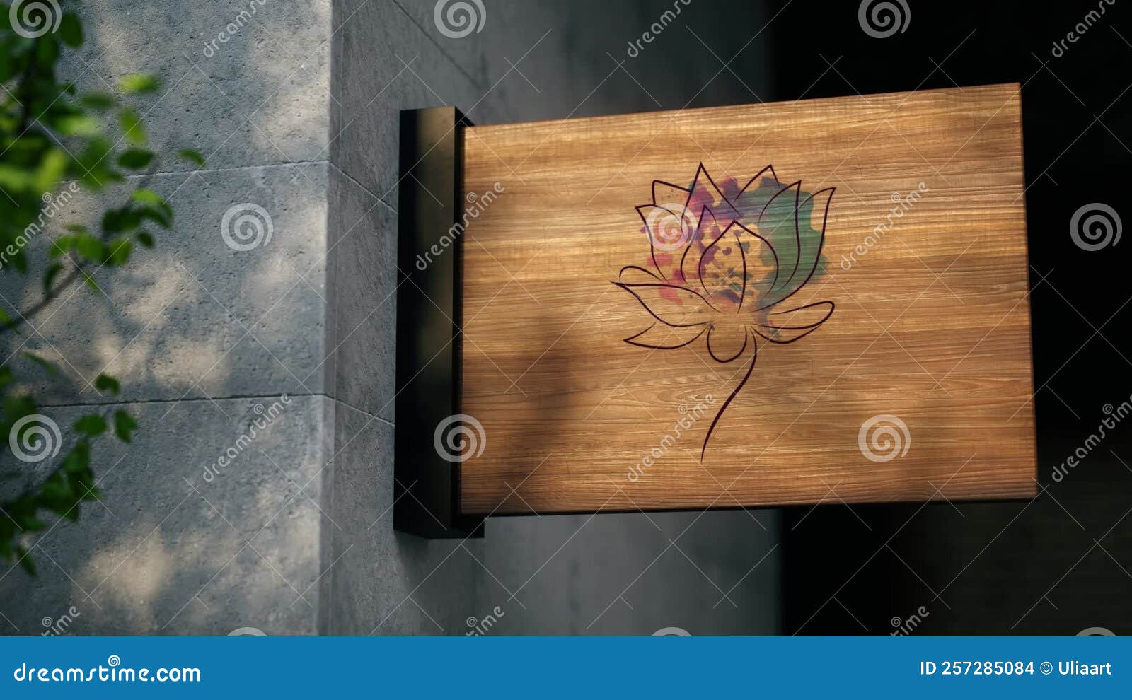 Elegant Flower on Billboard and Moving Shadow Stock Footage - Video of ...