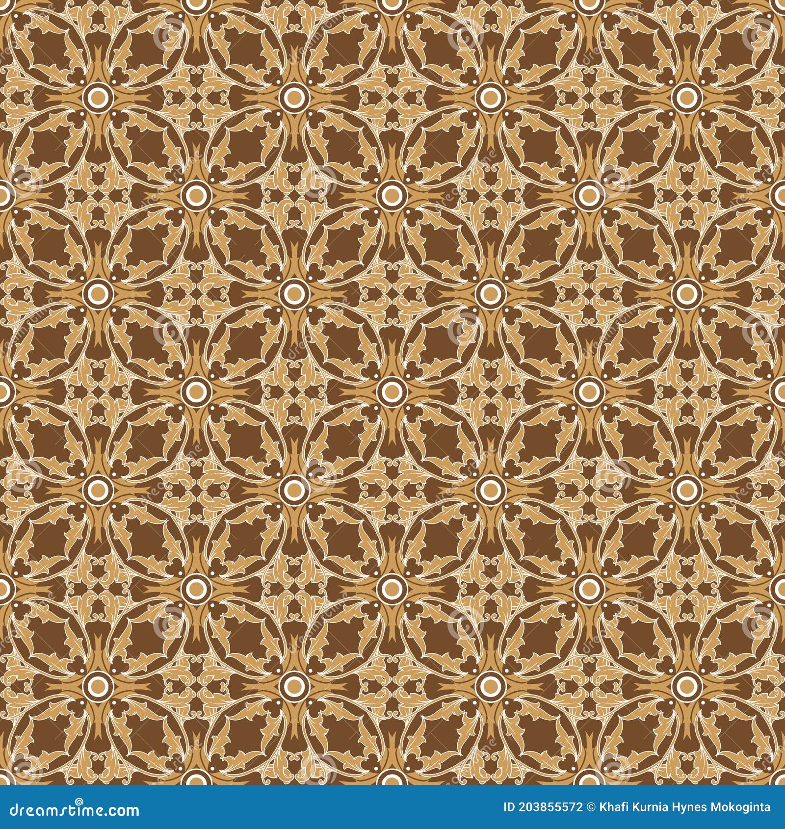 Elegant Flower Patterns Design on Pekalongan Batik with Smooth Mocca ...