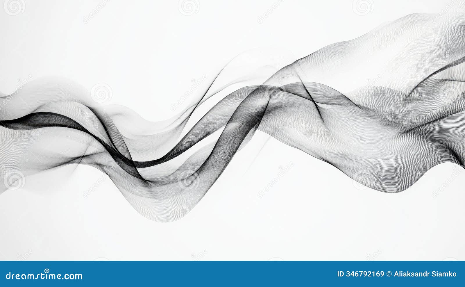 Elegant Flowing Lines Create an Abstract Monochrome Design Stock ...