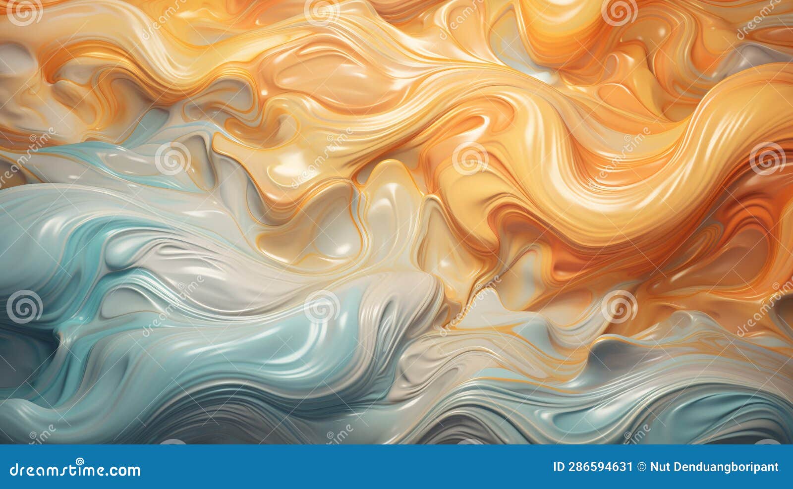 Elegant Fluid Dynamics: Graceful Merging of Liquid Elements Stock ...