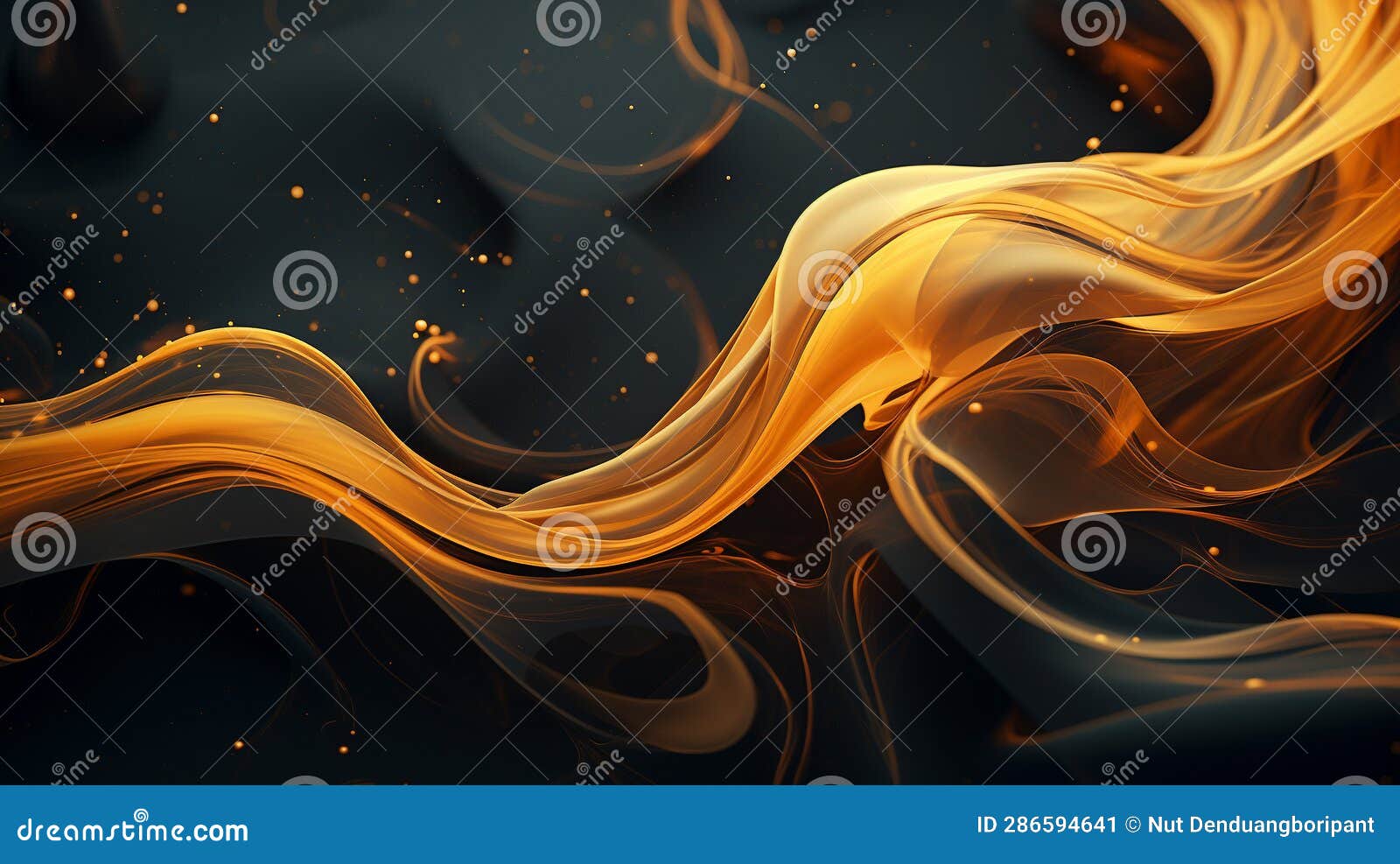 Elegant Fluid Dynamics: Graceful Merging of Liquid Elements Stock ...