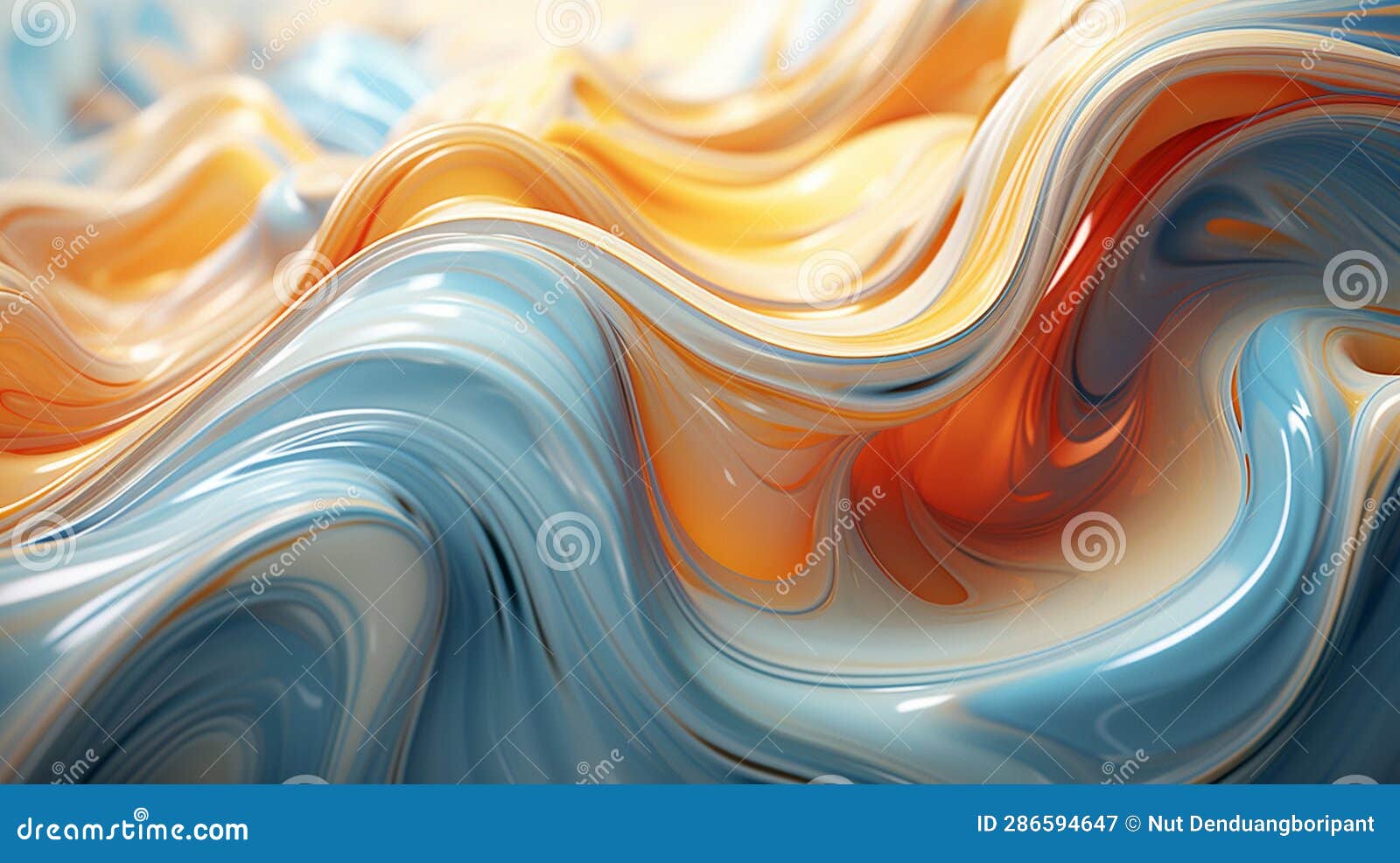 Elegant Fluid Dynamics: Graceful Merging of Liquid Elements Stock ...