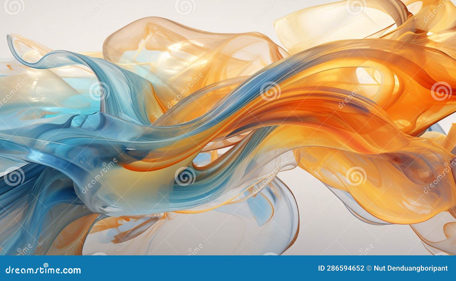 Elegant Fluid Dynamics: Graceful Merging of Liquid Elements Stock ...