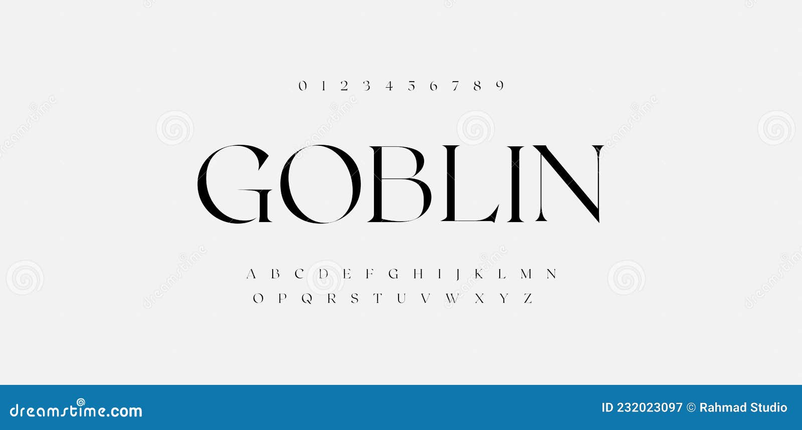 Goblin Stylish Elegant Vector Composite Font. Set of Letters English ...
