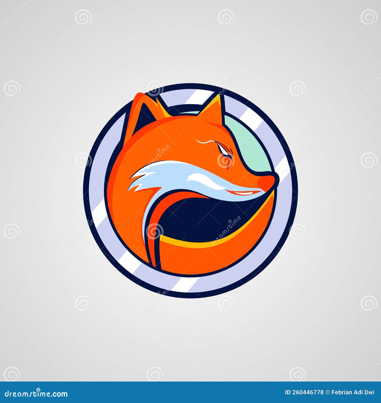 Elegant Fox Logo Icon Vector Stock Vector - Illustration of mascot ...