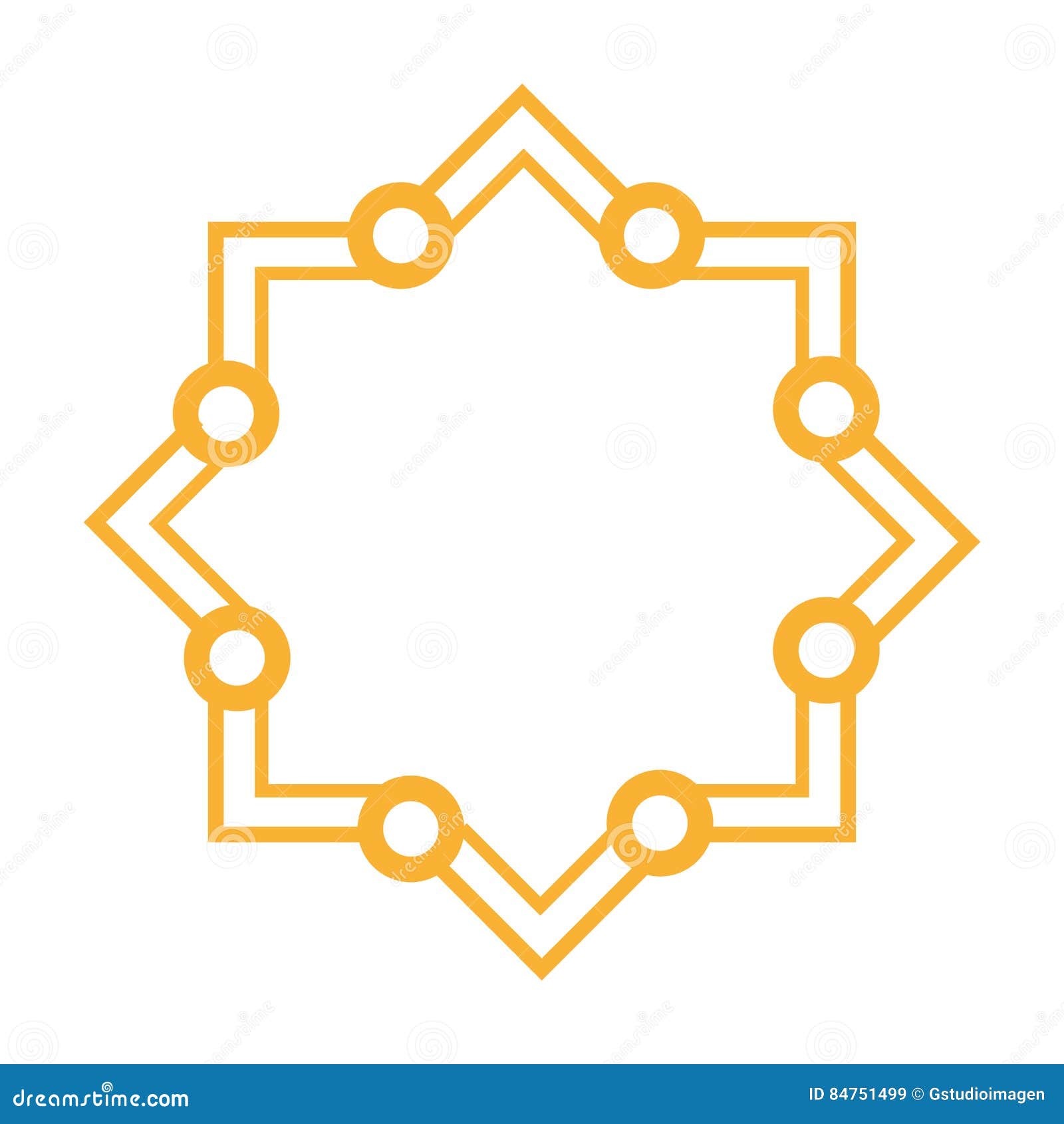 Elegant Frame Decorative Icon Stock Illustration - Illustration of ...