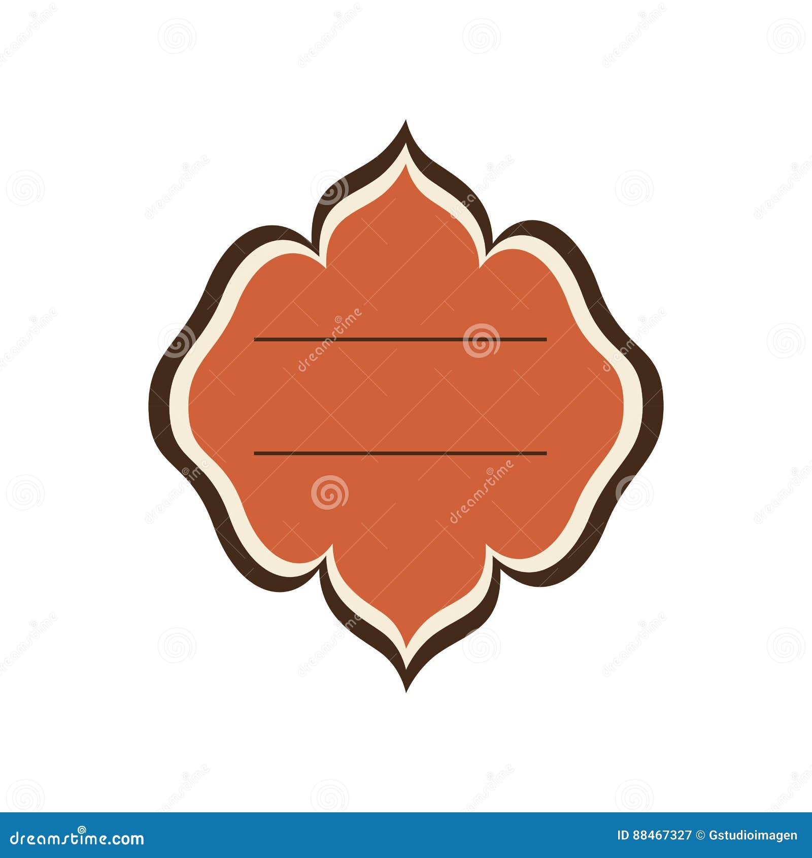 Elegant frame emblem icon stock vector. Illustration of decoration ...