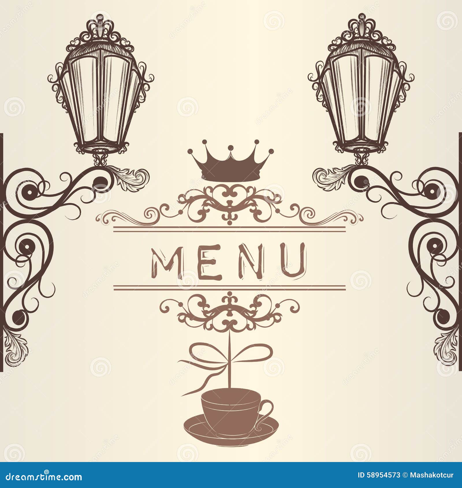 Elegant Frame, Menu or Invitation Card for Design Stock Vector ...